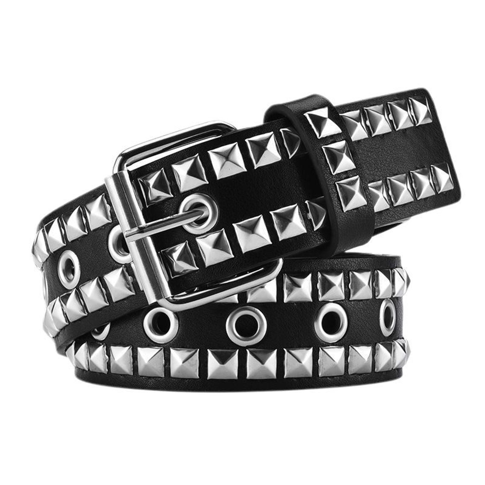 SWSMCLT Women's Basic Belt Biker Adjustable Belts Medium Groove Belt ...