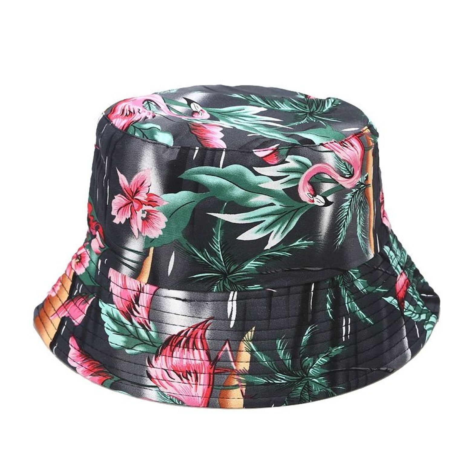 SWSMCLT Women's Beach Bucket Hat Fun Hawaiian Travel Vacation Bowl Hat ...