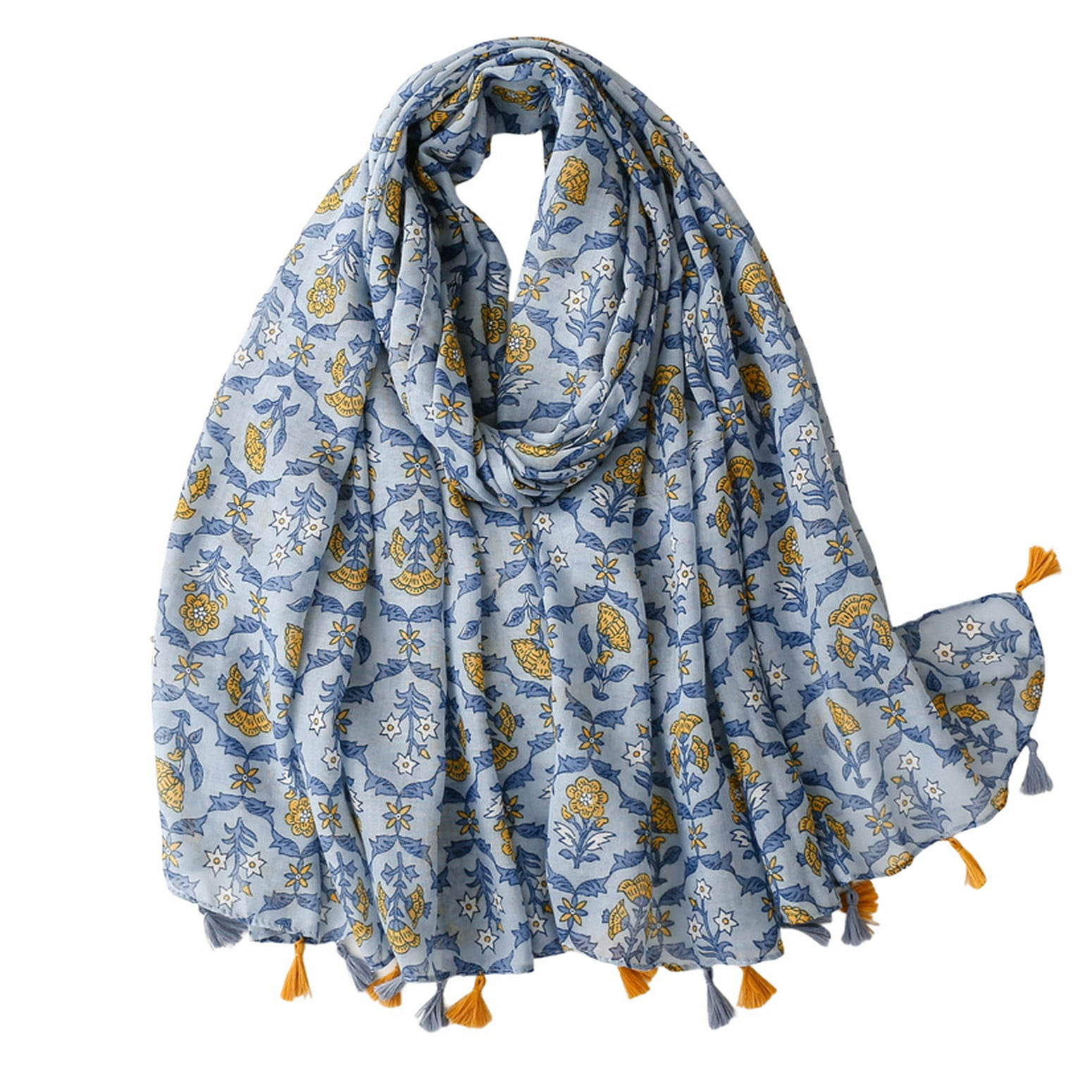 SWSMCLT Women's Boho Cape Pashmina Shawl Scarf Lightweight Fall Fringe ...