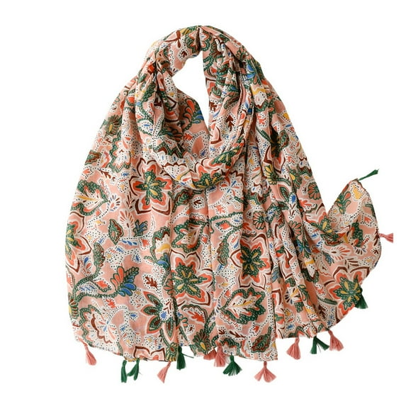 SWSMCLT Women's Boho Cape Pashmina Shawl Scarf Lightweight Fall Fringe ...