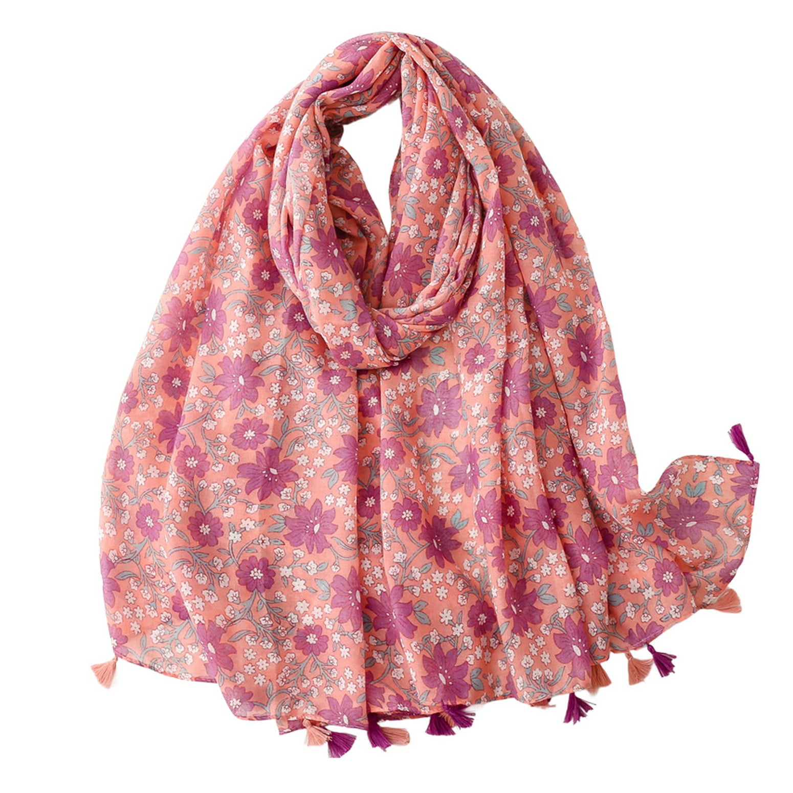 SWSMCLT Women's Boho Cape Pashmina Shawl Scarf Lightweight Fall Fringe ...
