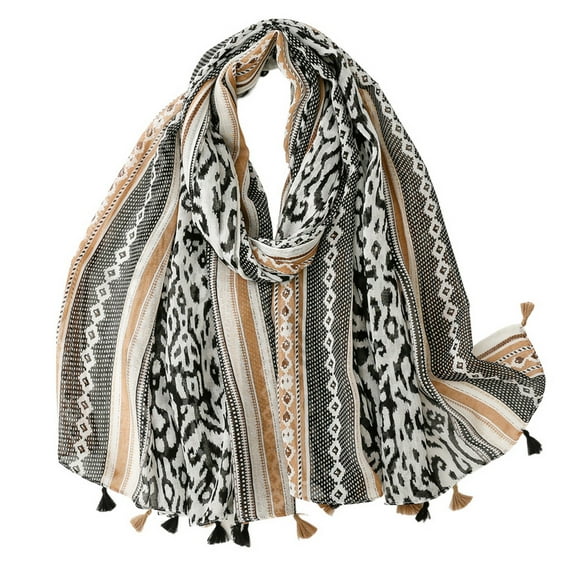 SWSMCLT Women's Boho Cape Pashmina Shawl Scarf Lightweight Fall Fringe ...