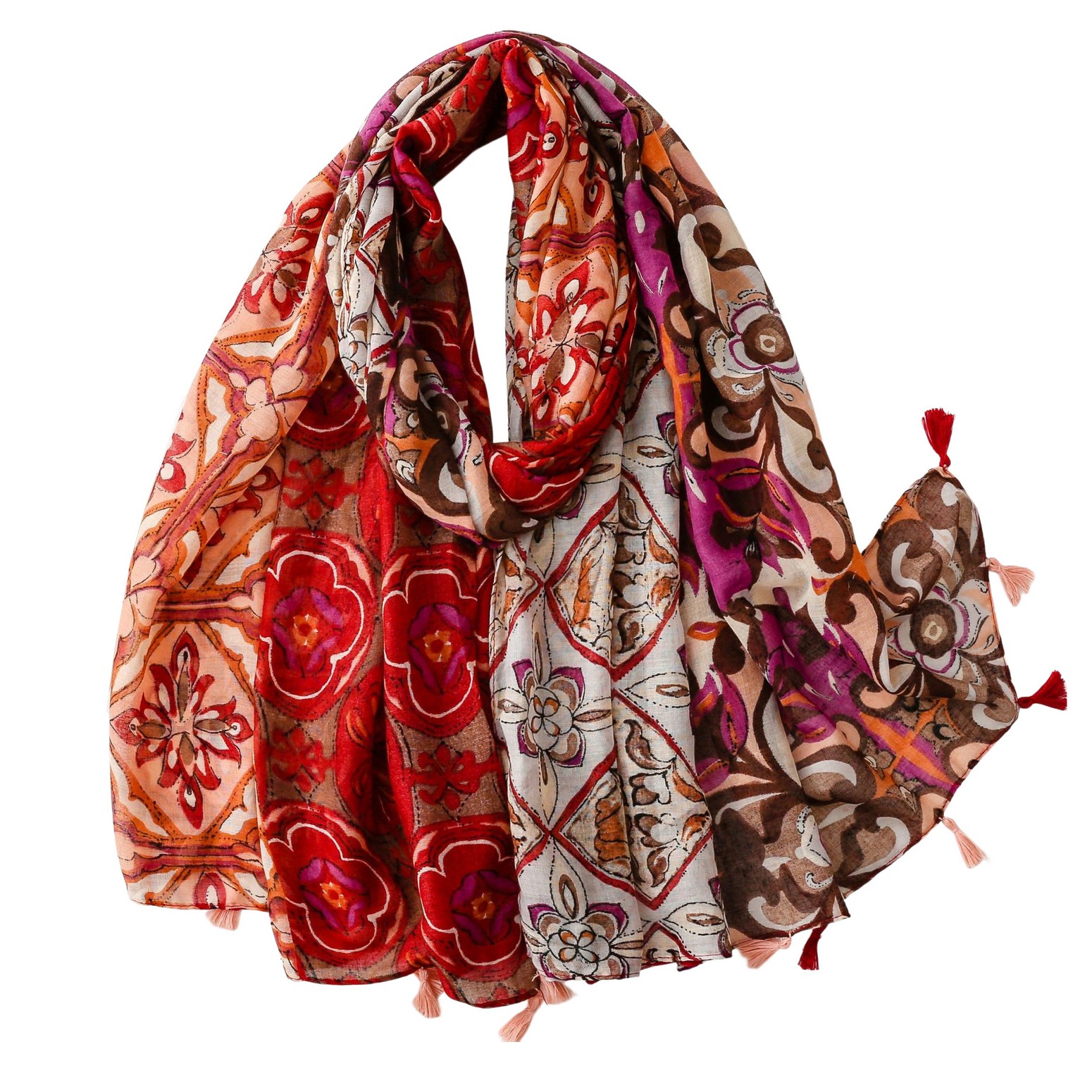 SWSMCLT Women's Boho Cape Pashmina Shawl Scarf Lightweight Fall Fringe ...