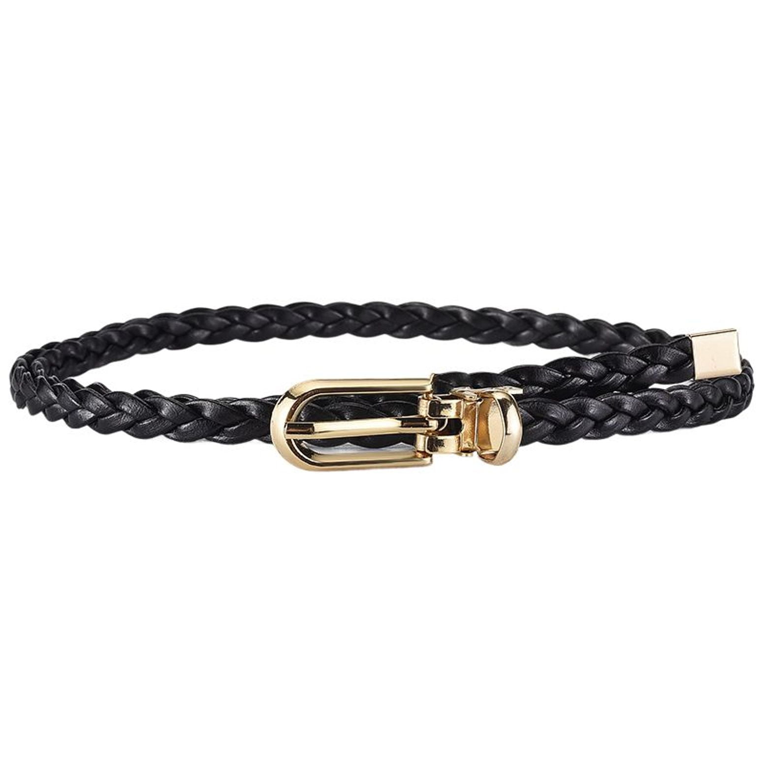 SWSMCLT Women's Braided Adjustable Belts Chic Belt For Dress Date ...