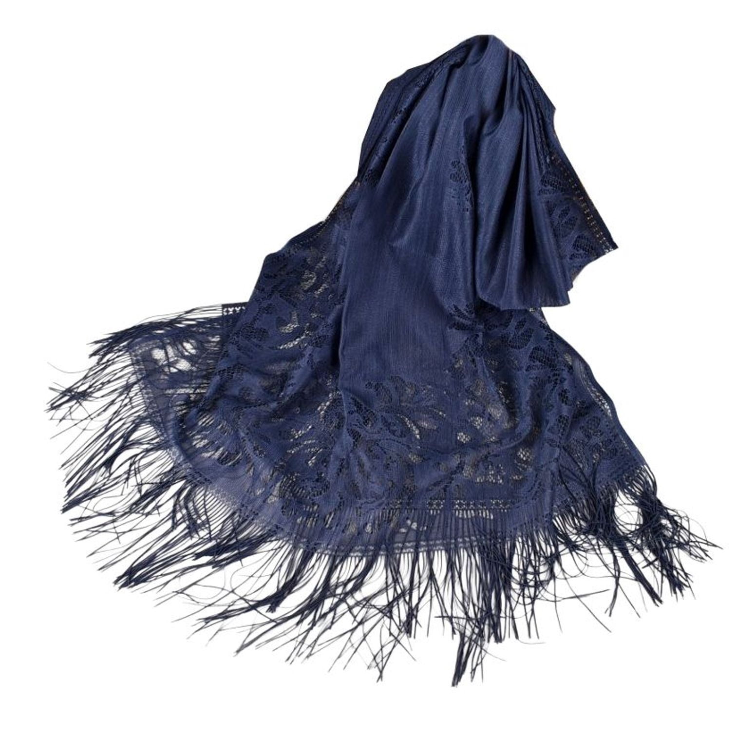 SWSMCLT Women's Cableknit Pashmina Shawl Holiday Elegant Date Fall Lace ...