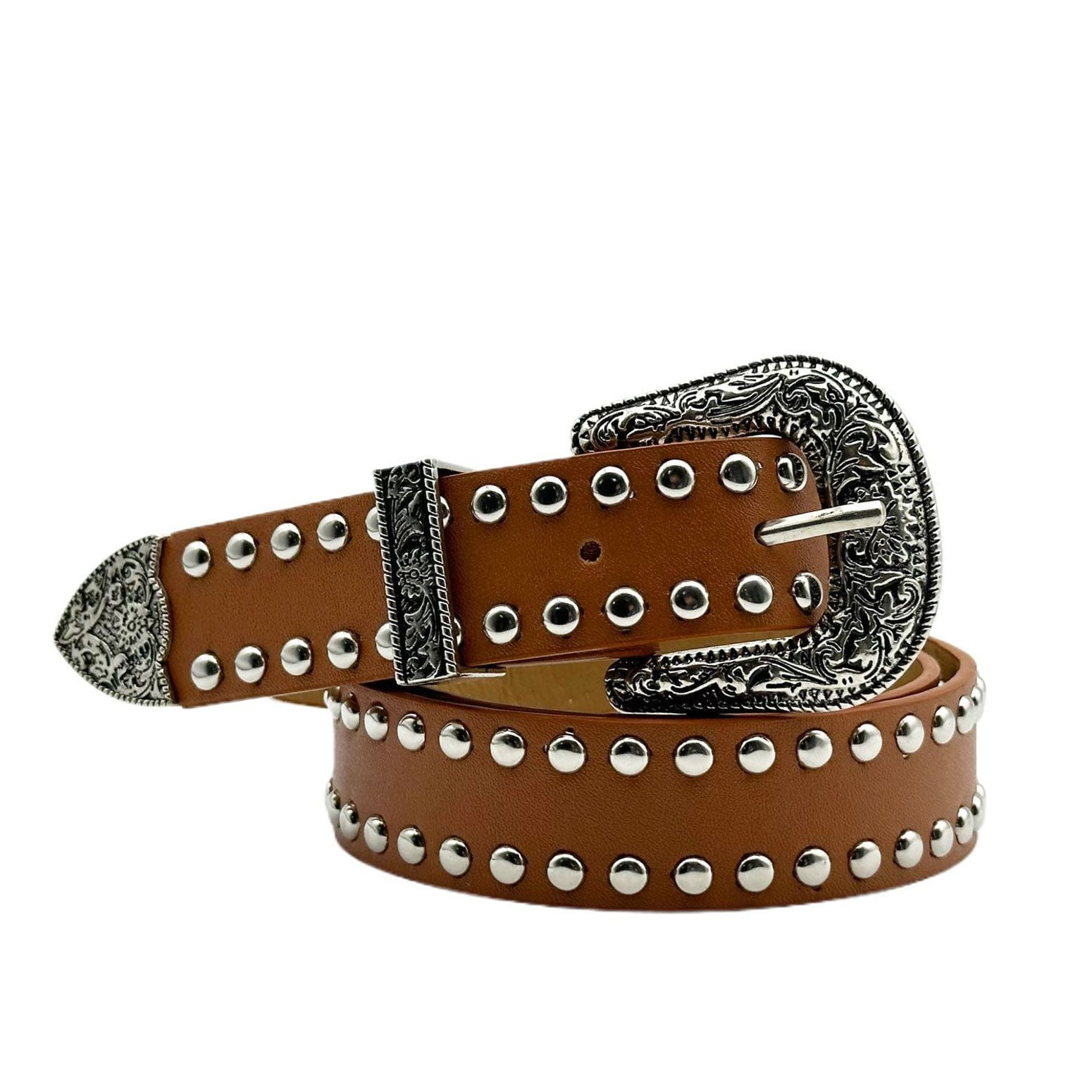 SWSMCLT Women's Casual Belt All Seasons Metal Old Fashioned Adjustable ...