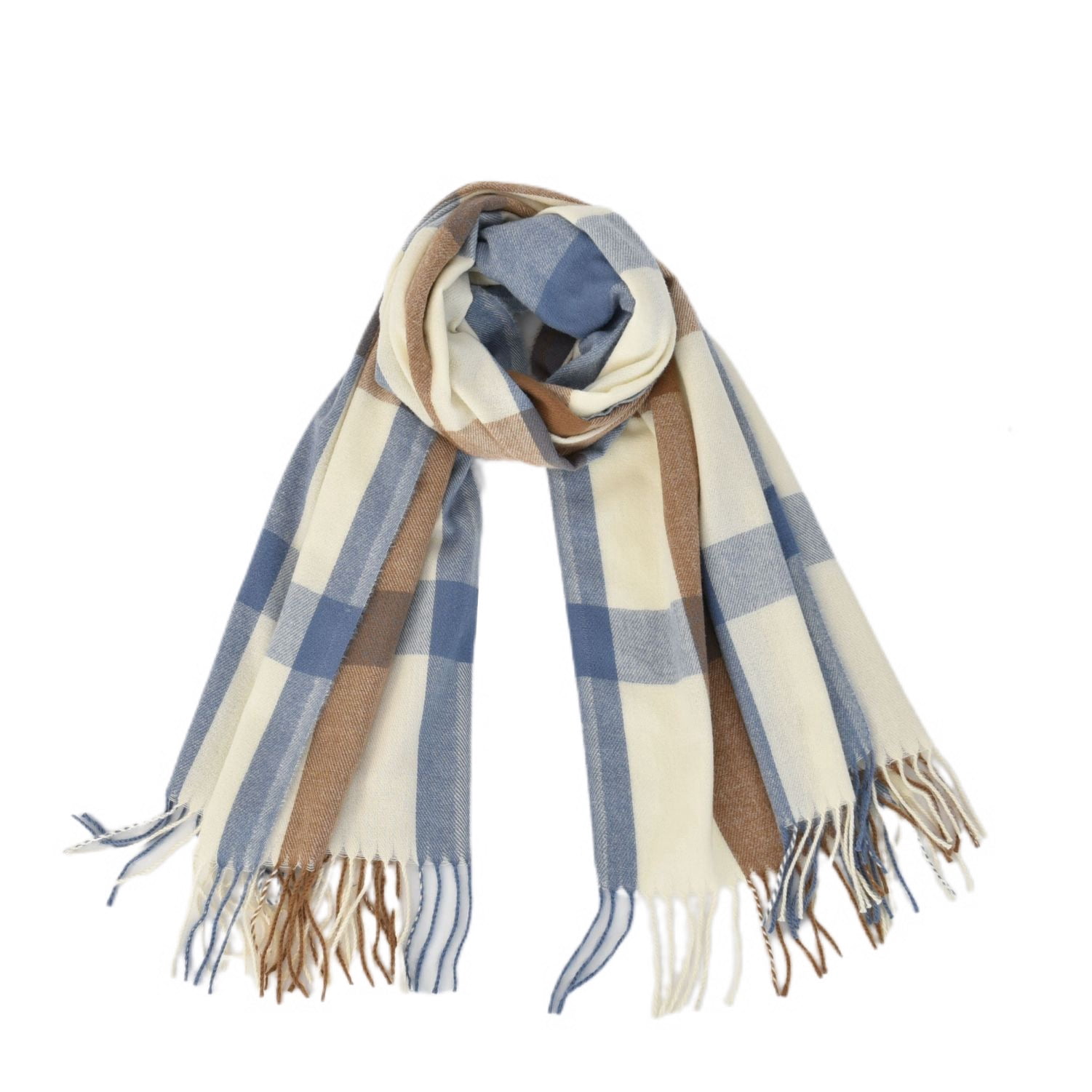 SWSMCLT Women's Casual Scarves Thick Cozy Shawl Wrap Winter Scarf Soft ...