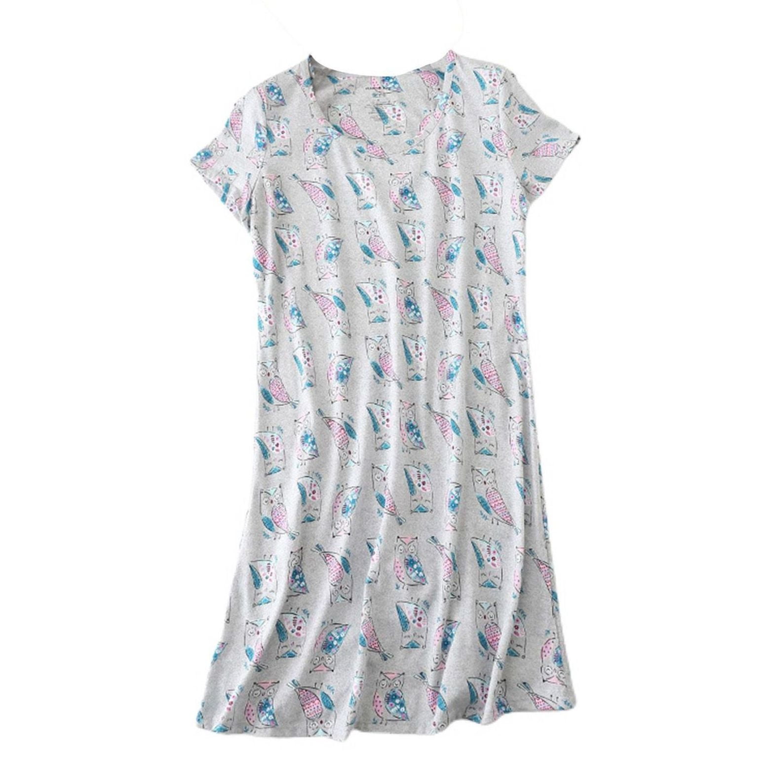 SWSMCLT Women's Cute Pajamas Fashion Basic Loose Peasant Breathable ...