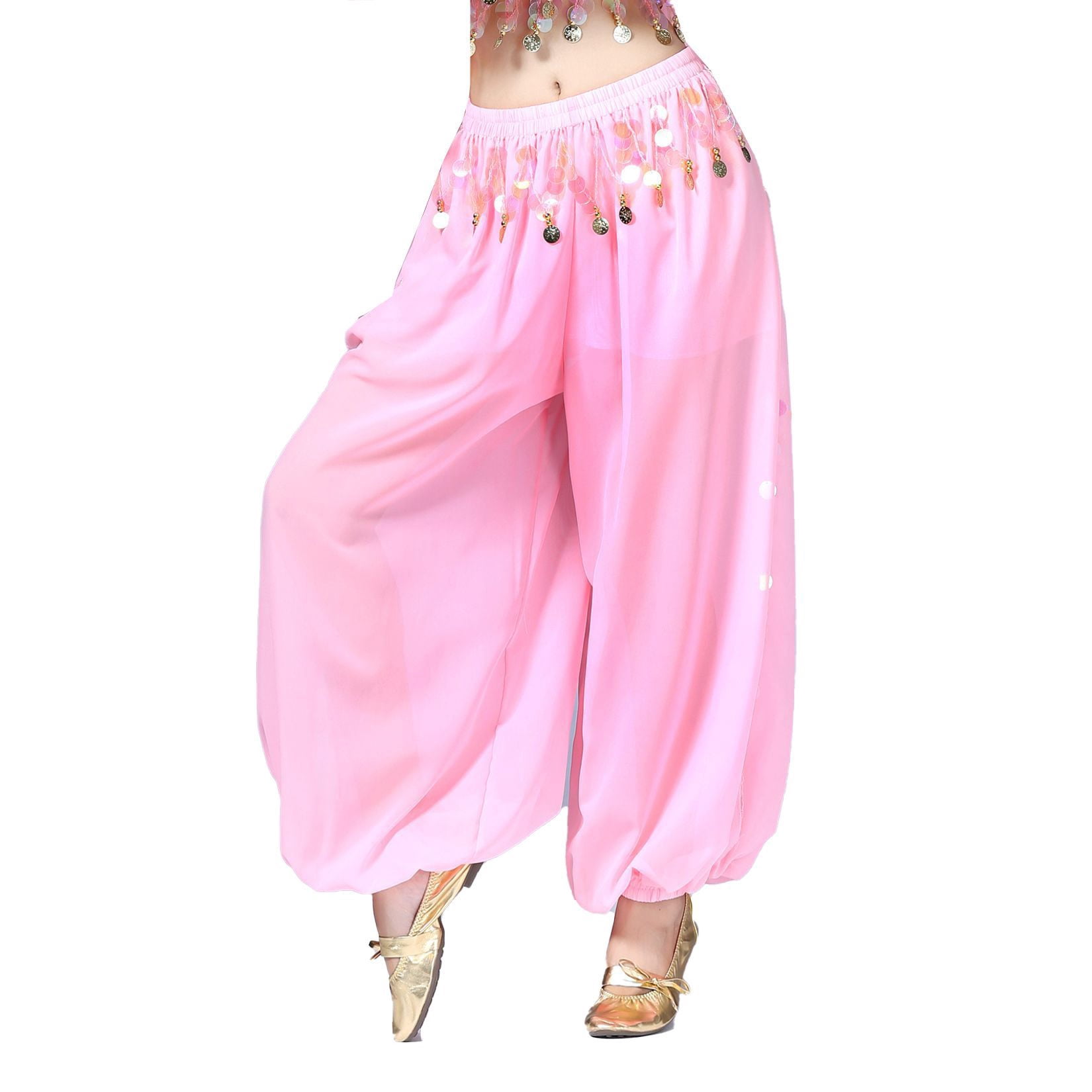 SWSMCLT Women's Dance Costume Lightweight Pants Dance Loose Fit Fringe ...