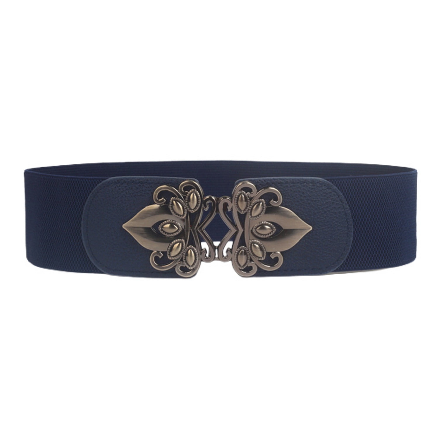 SWSMCLT Women's Dresses Fashion Summer Ladies Faux Leather Elastic Belt ...