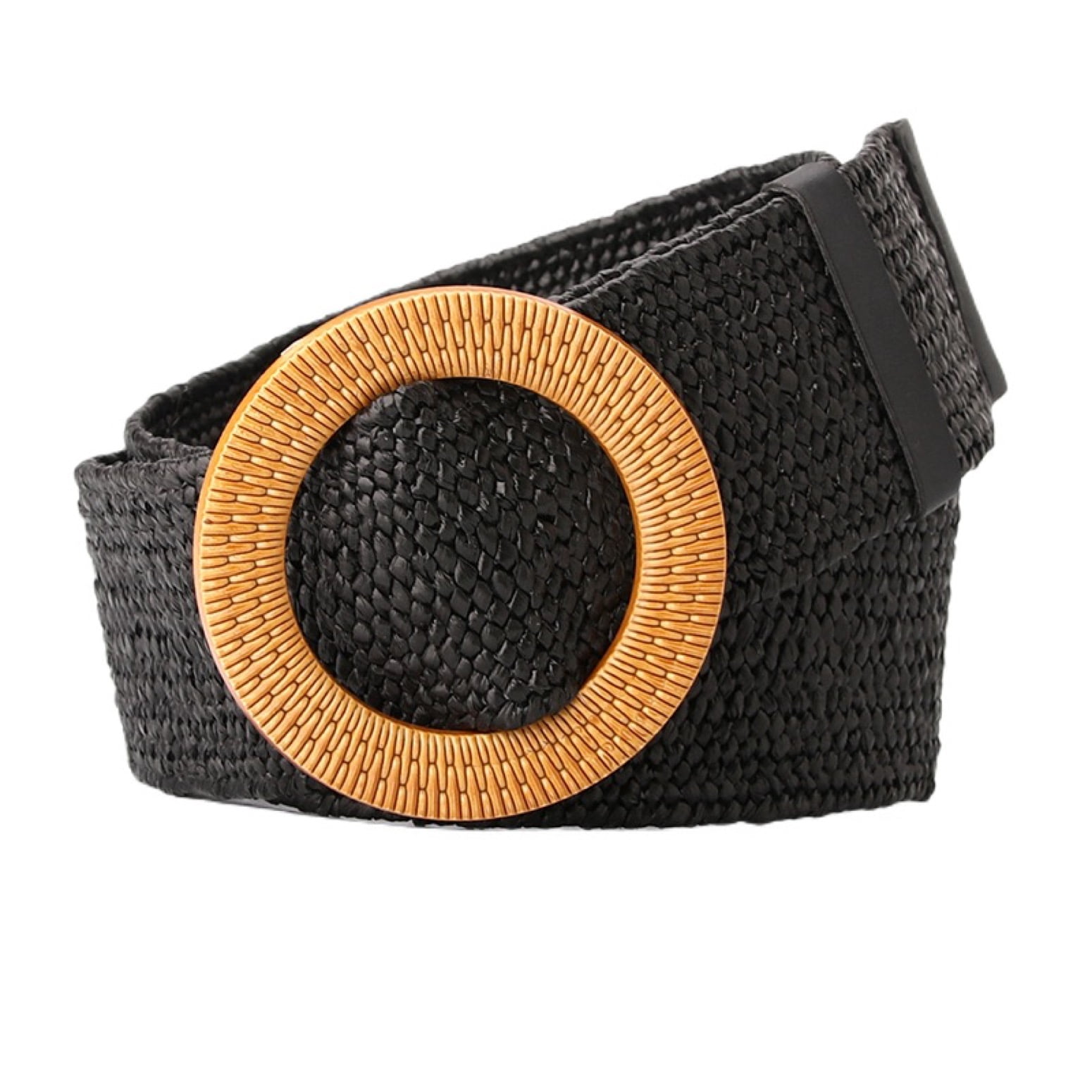 SWSMCLT Women's Elastic Braided Web Belt Flexible Braided Belt Square ...