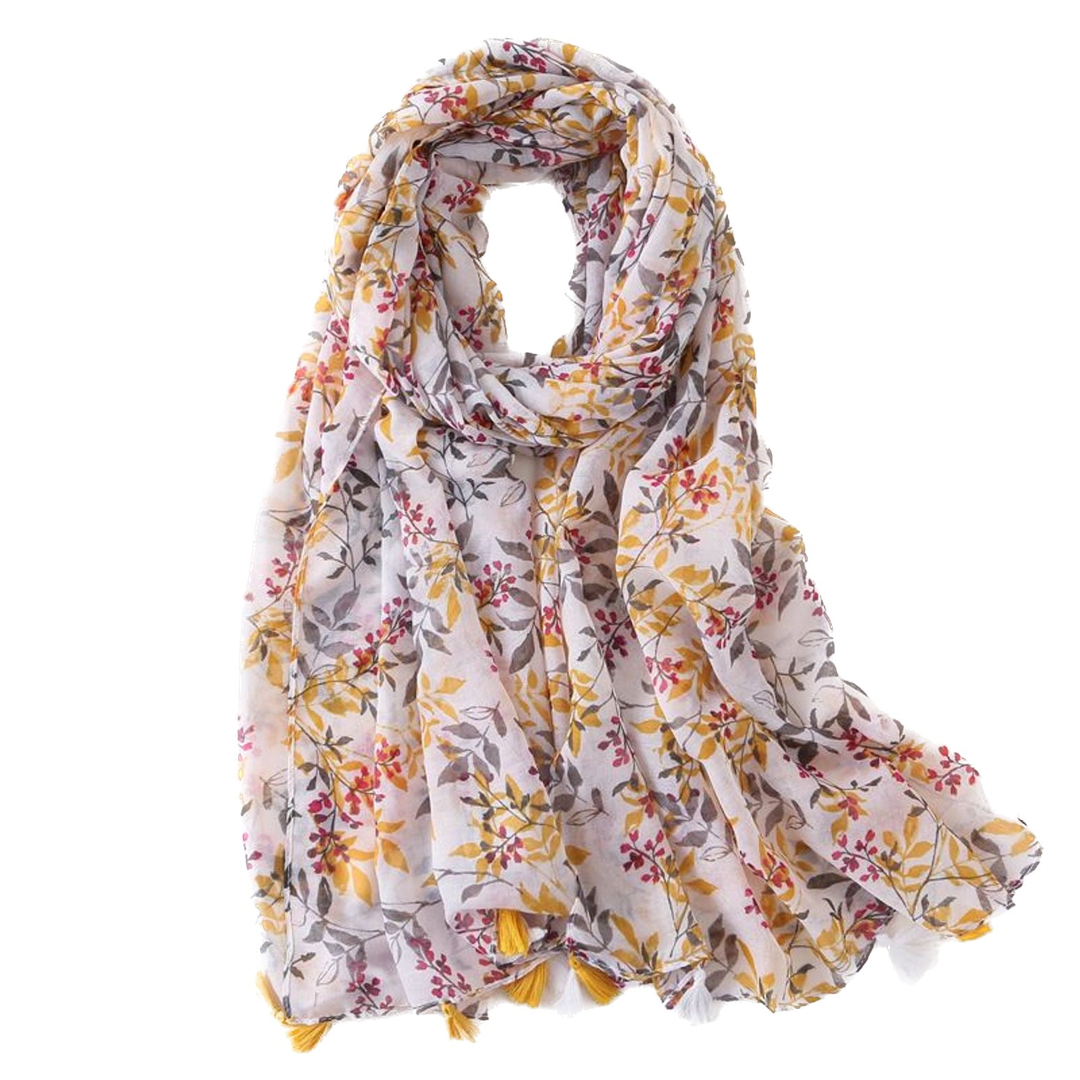 SWSMCLT Women's Fall Scarf Summer Shawl Hawaiian Elegant Scarves Thin ...