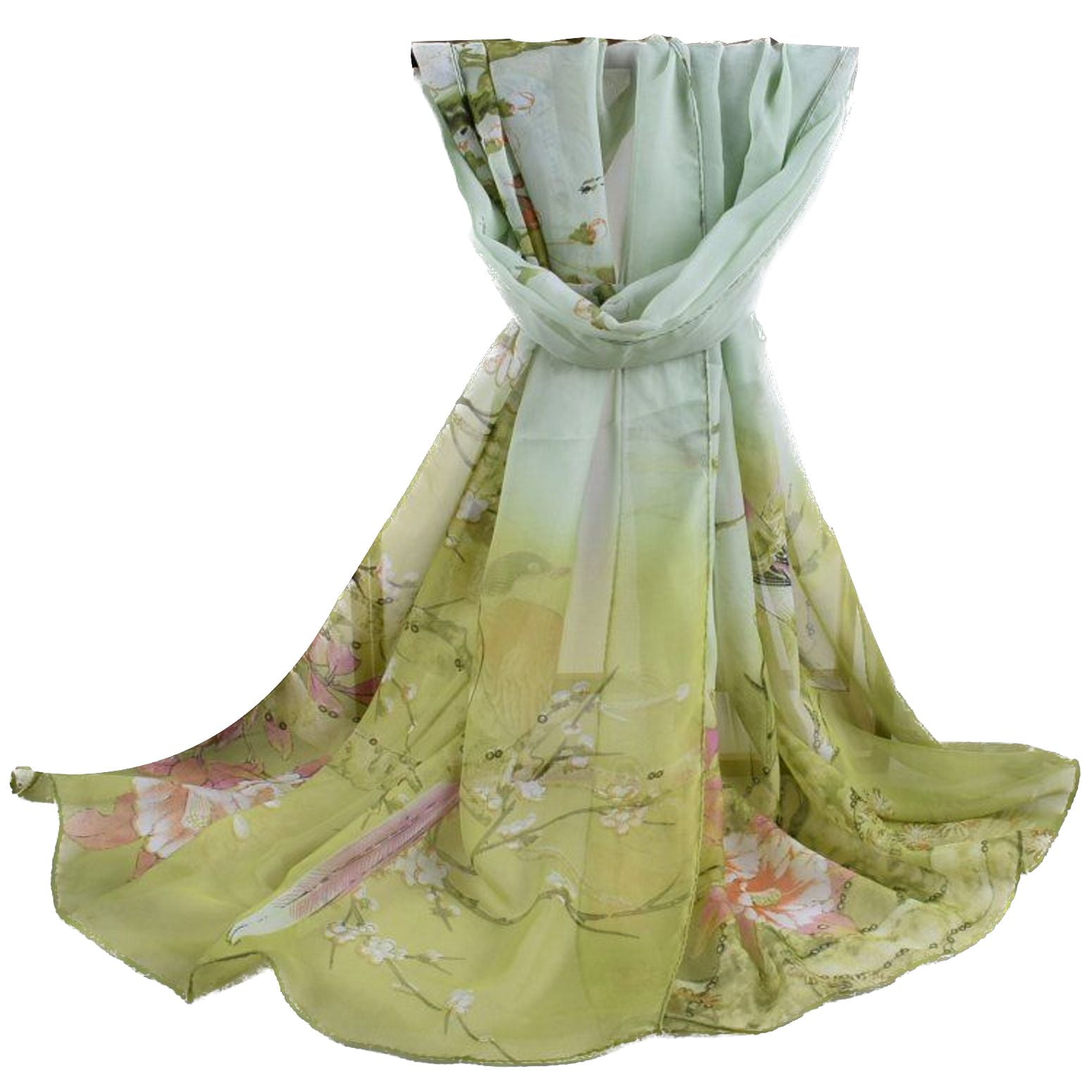 SWSMCLT Women's Fall Scarf Winter Muffler Chiffon Sun Protection Summer ...