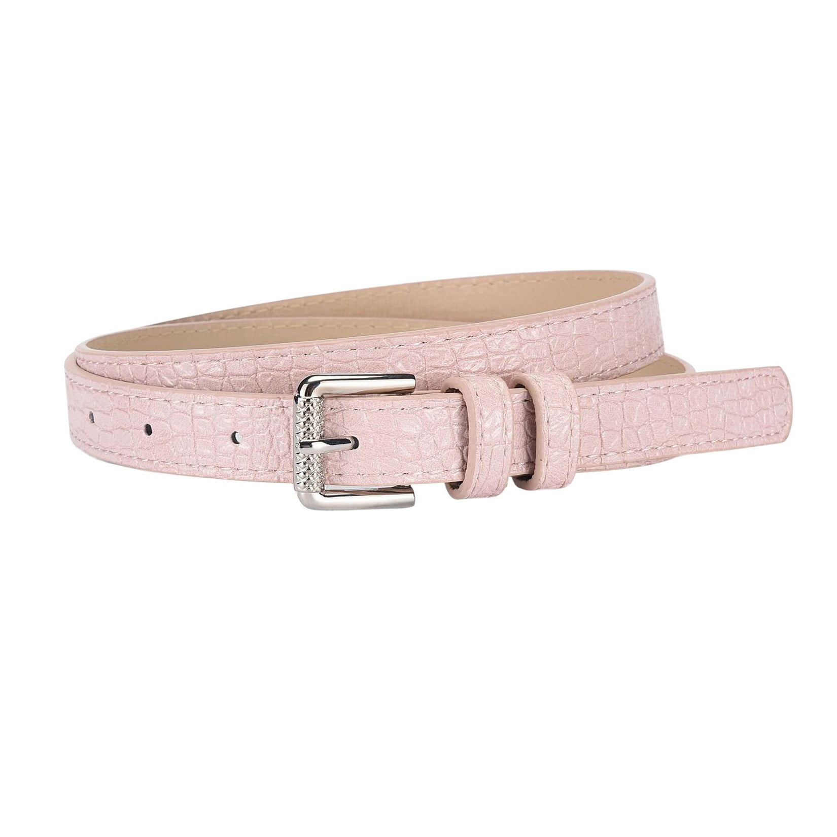 SWSMCLT Women's Faux Leather Adjustable Belts Spring Party Skinny ...