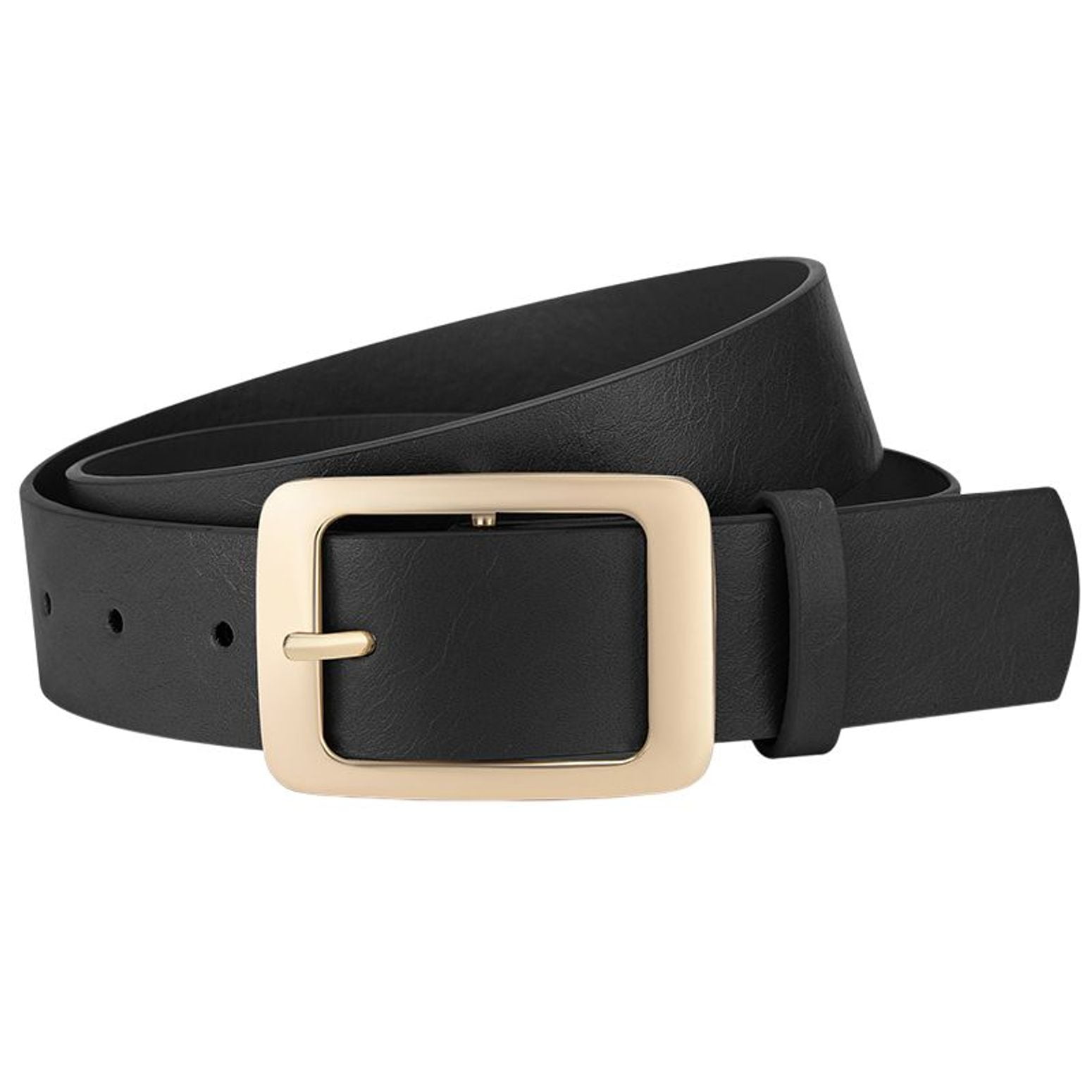 SWSMCLT Women's Faux Leather Belt Buckle Square Fall Spring Belt For ...