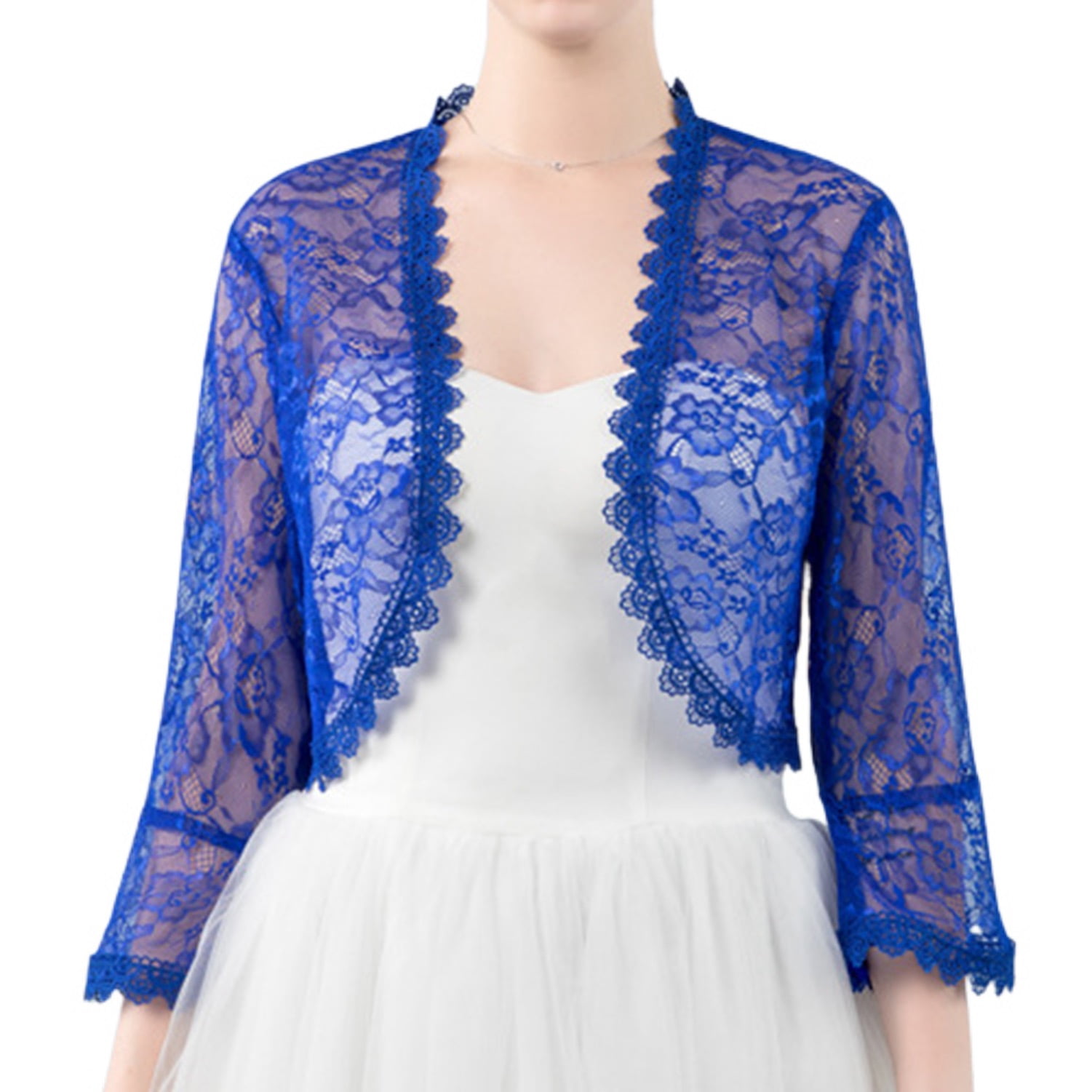 SWSMCLT Women's Formal Cover Up Crop Bolero Jackets Shrug Sweater Soft ...