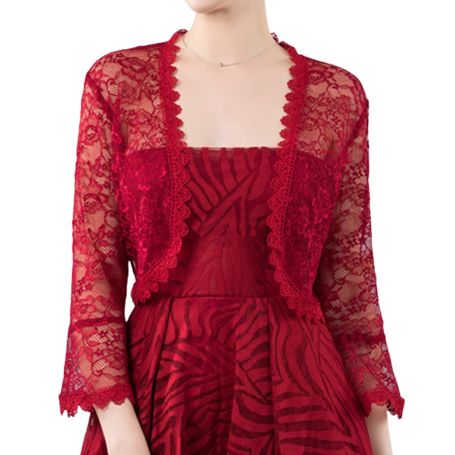 SWSMCLT Women's Formal Cover Up Crop Bolero Jackets Shrug Sweater Soft ...