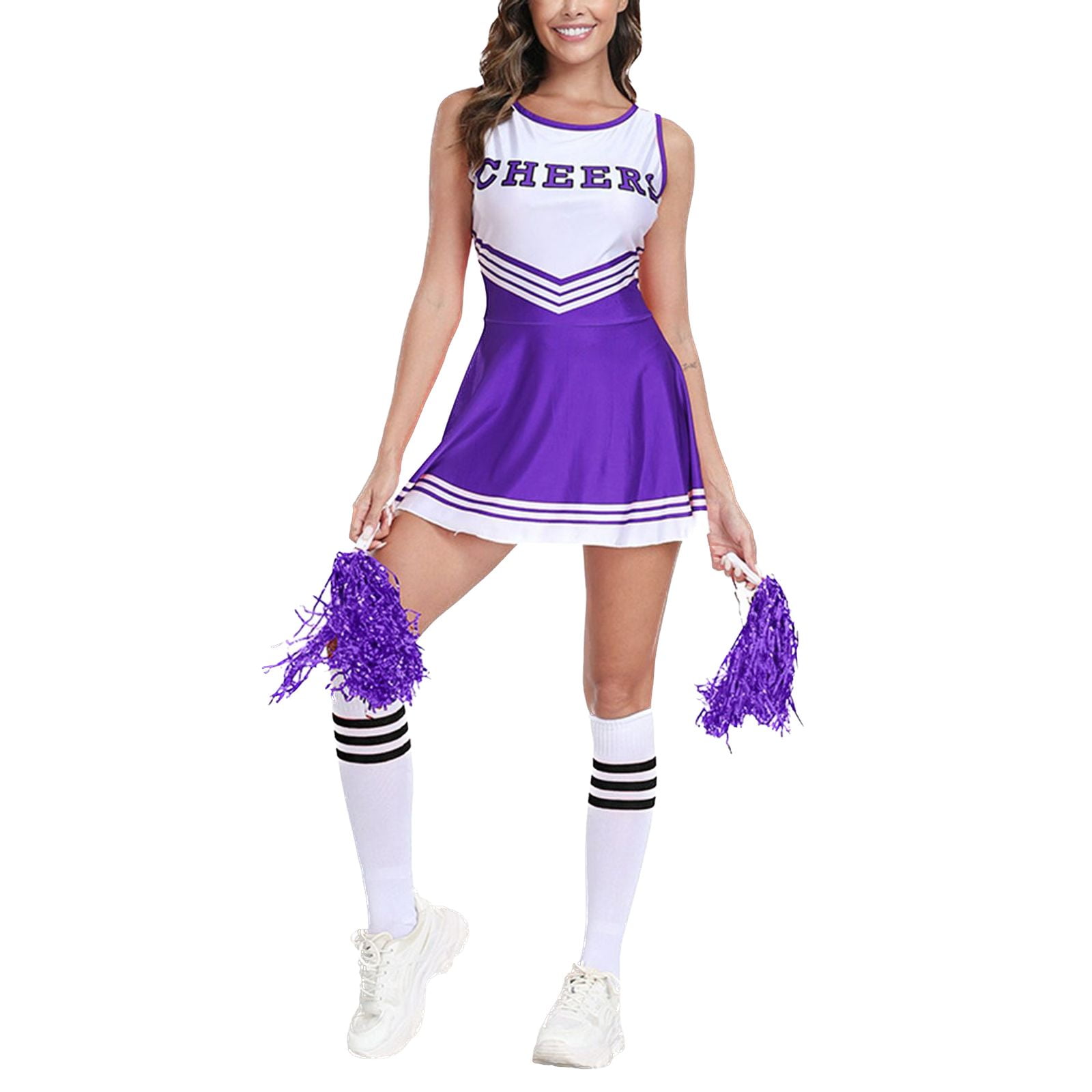 SWSMCLT Women's Halloween Cheer Uniform Cheerleader Dress Cheerleading ...