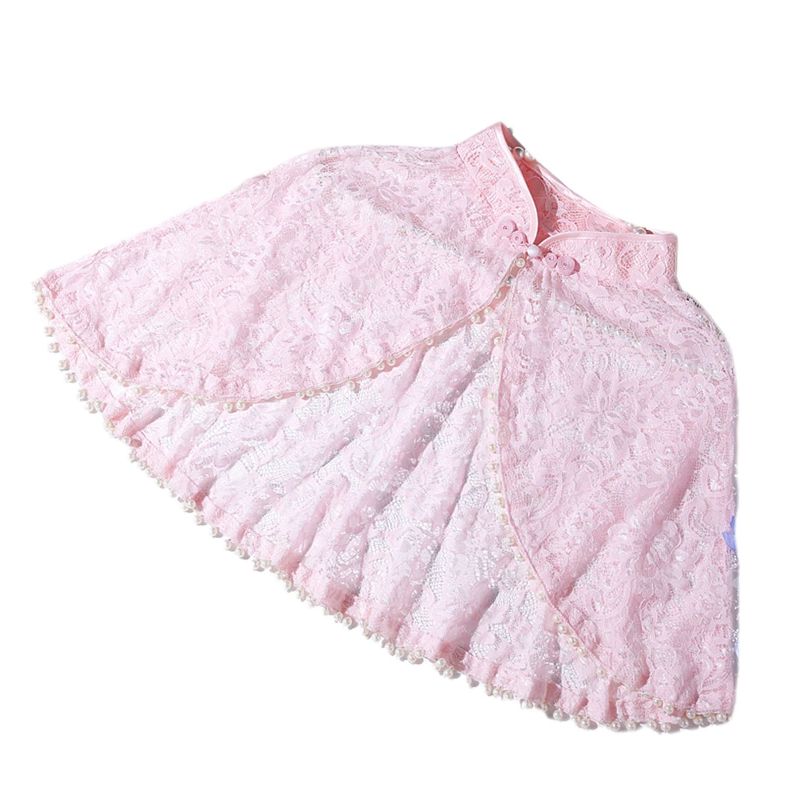 SWSMCLT Women's Lace Shrug Mock Neck Bolero Half Sleeve Vintage Light ...