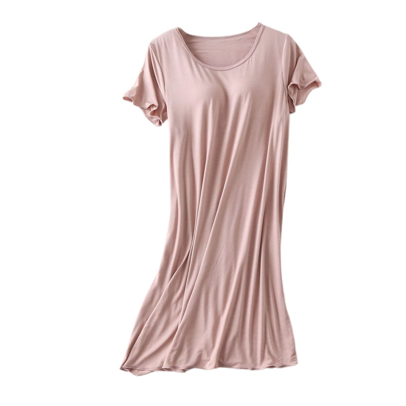 SWSMCLT Women's Long Nightgown Lounge Night Dress Loose Modal Cool ...