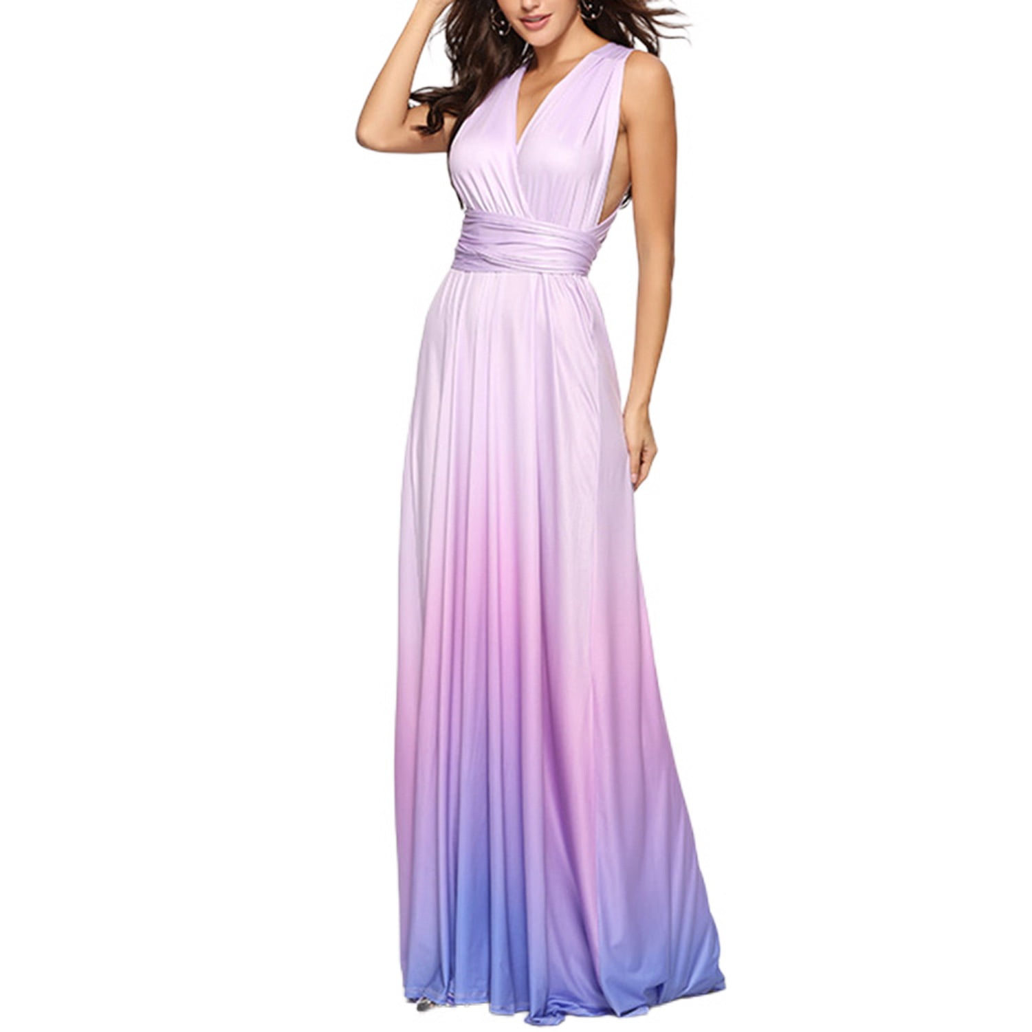 SWSMCLT Women's Maxi Long Transformer Convertible Dresses Homecoming ...