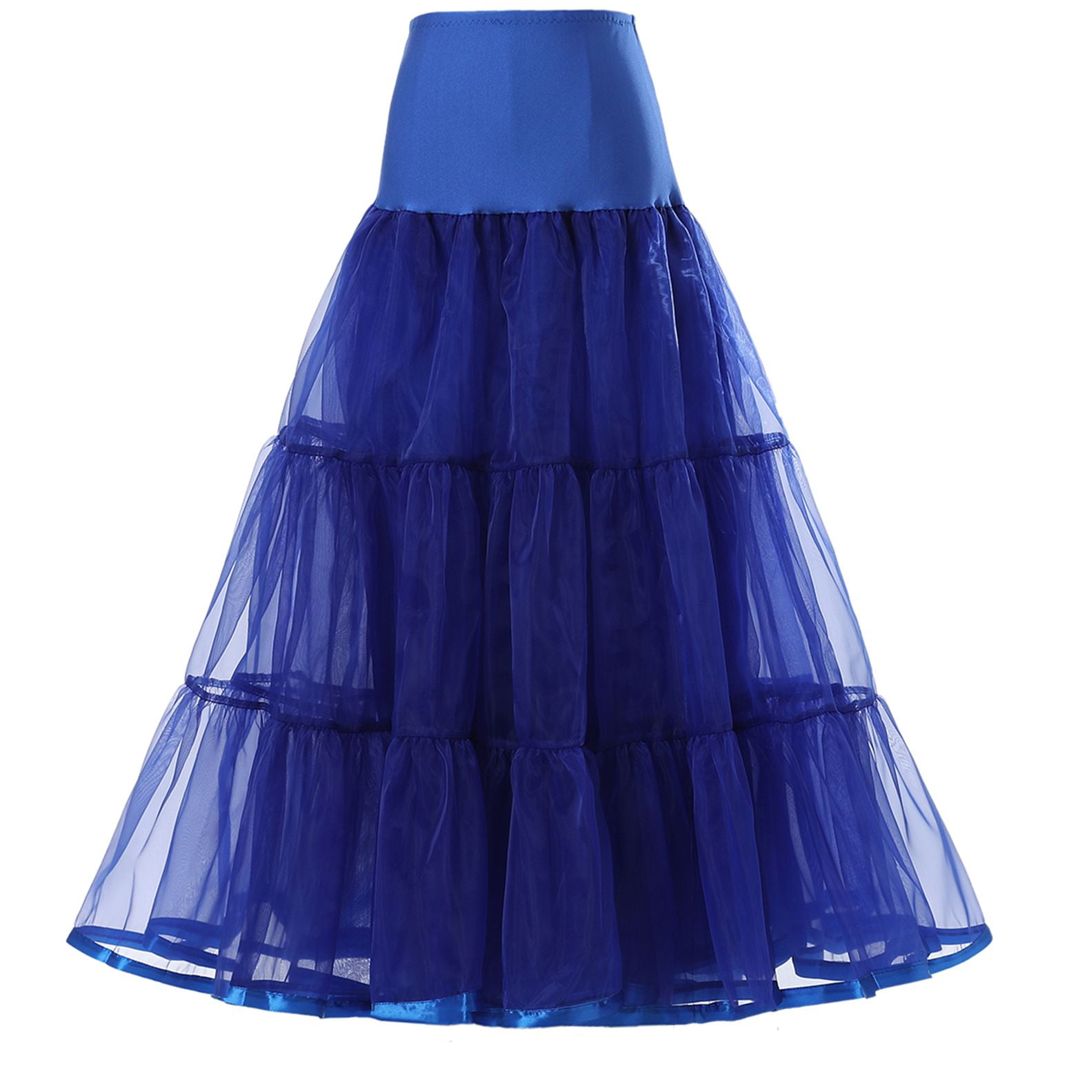 SWSMCLT Women's Maxi Petticoat Tulle Skirt Summer Bubble Skirt Ruffle ...