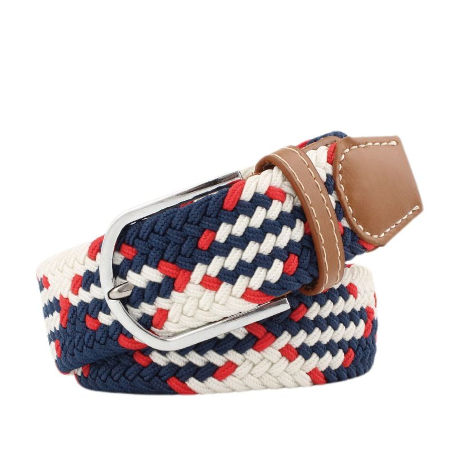 SWSMCLT Women's Men Canvas Metal Buckle Holeless Fashion Belt Wide ...