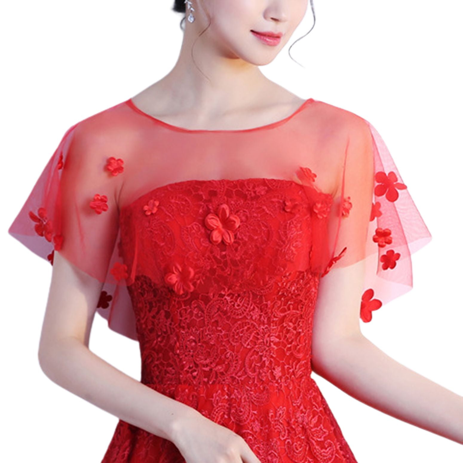 SWSMCLT Women's Mesh Sexy Cape Shrug Bolero Sheer Shawls and Wraps for ...