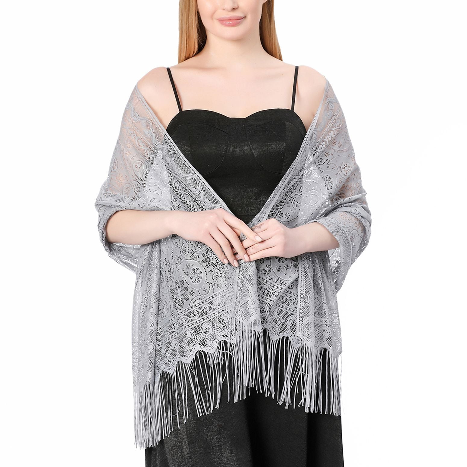 SWSMCLT Women's Pashmina Gypsy Cape Scarves Lightweight Summer Fashion ...