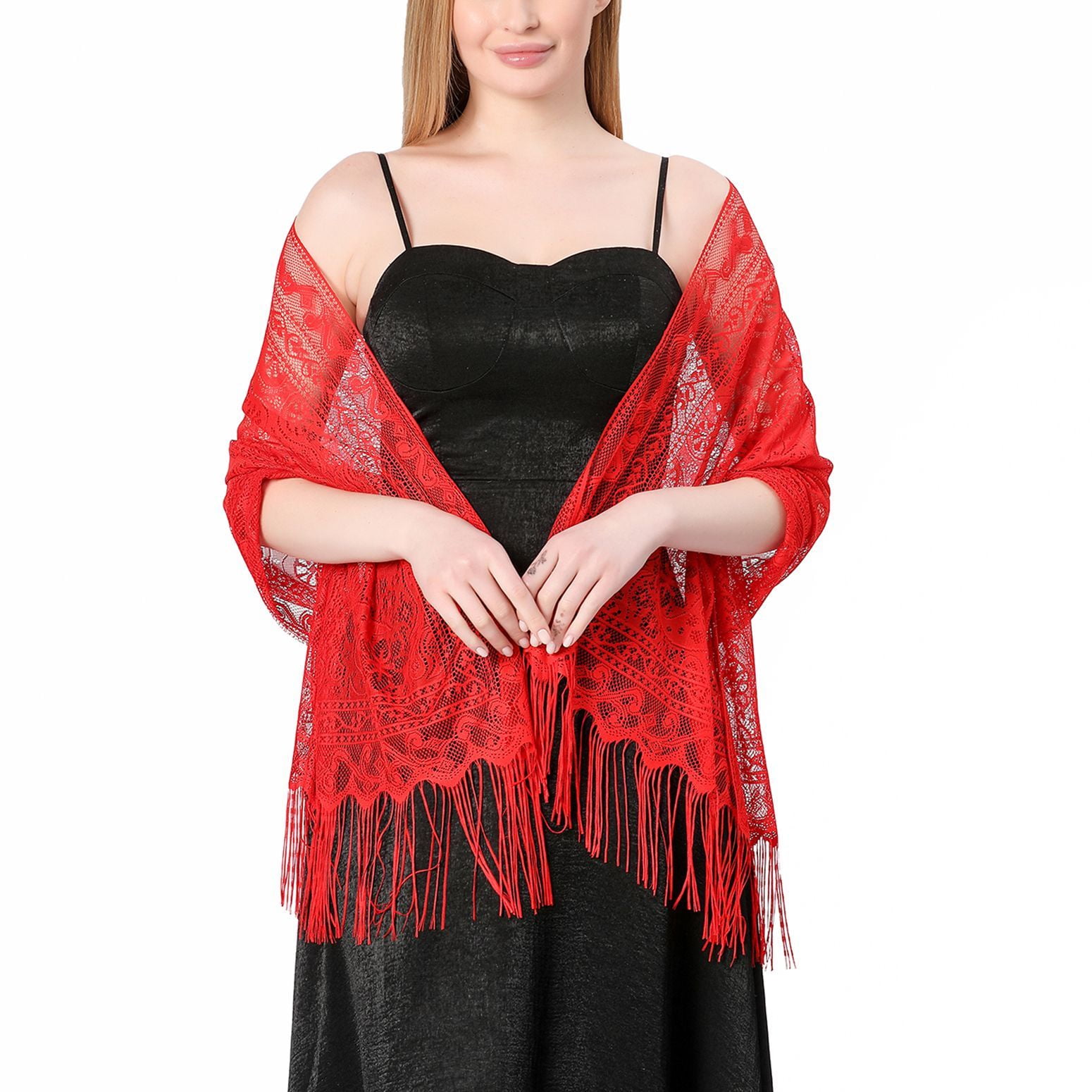 SWSMCLT Women's Pashmina Gypsy Cape Scarves Lightweight Summer Fashion ...