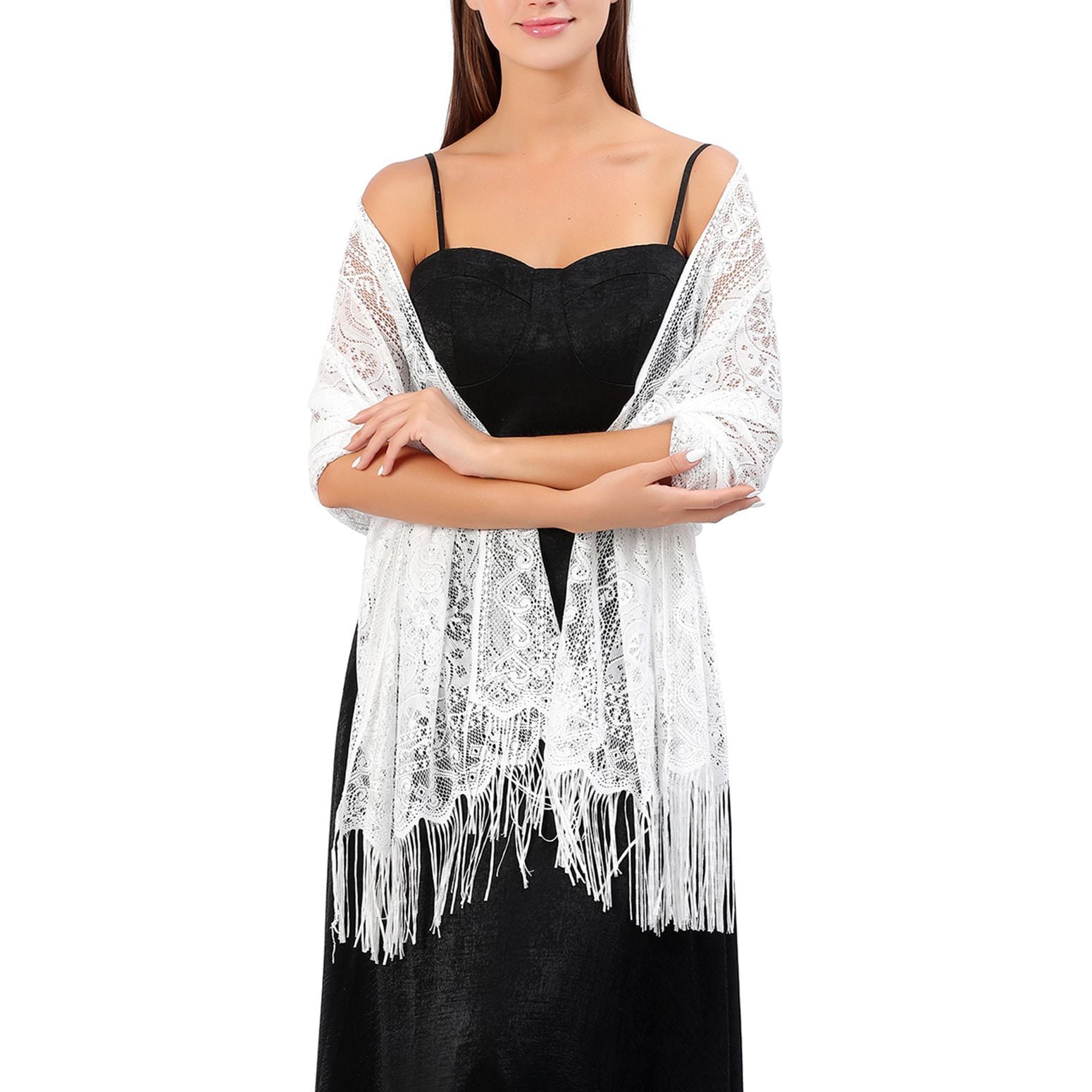 SWSMCLT Women's Pashmina Gypsy Cape Scarves Lightweight Summer Fashion ...