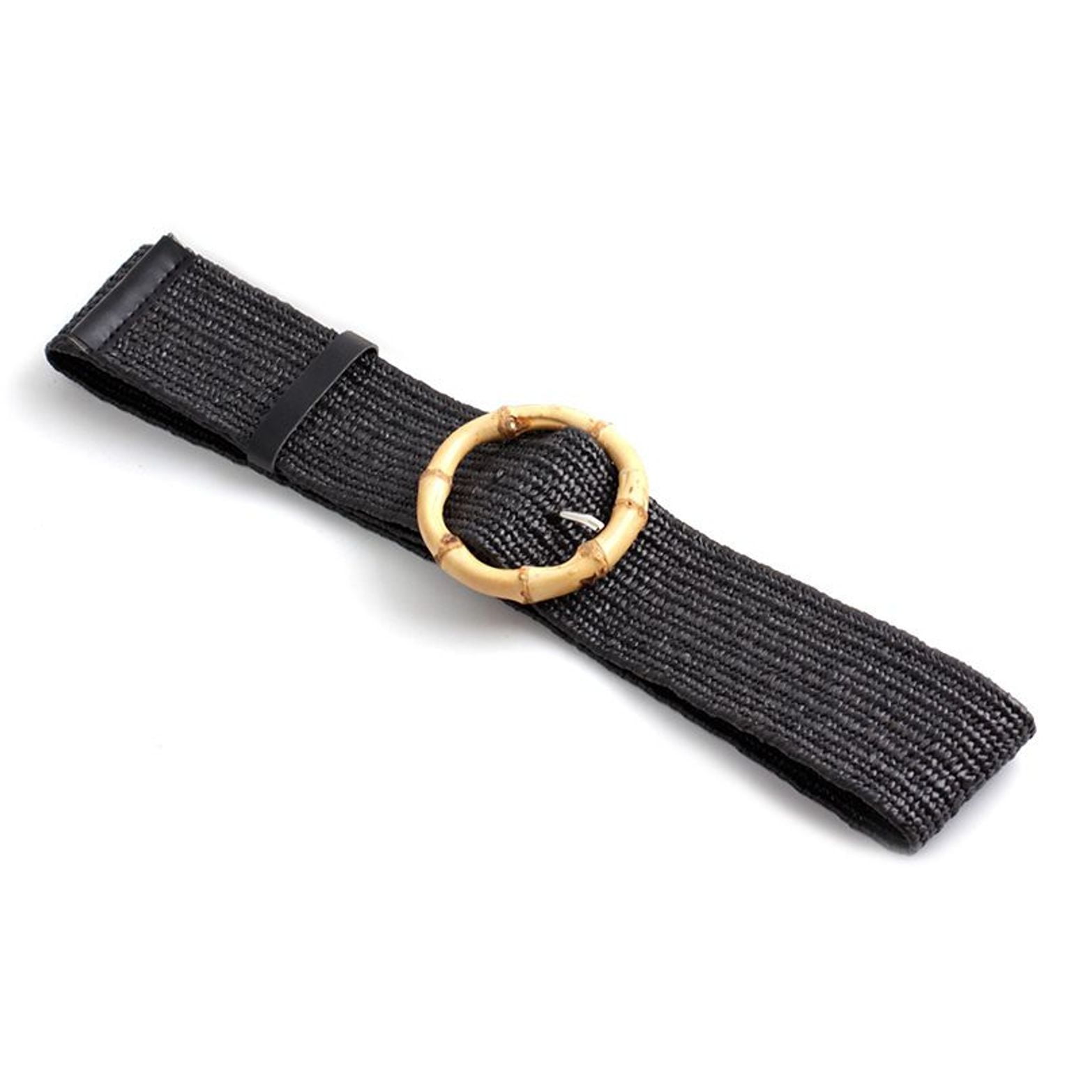 SWSMCLT Women's Rattan Belt Summer Boho Braided Belt Beach Casual Round ...
