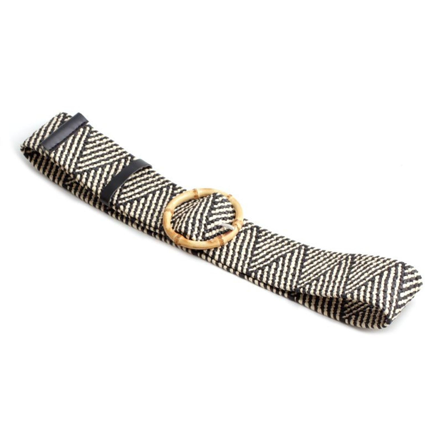 SWSMCLT Women's Rattan Belt Summer Boho Braided Belt Beach Casual Round ...