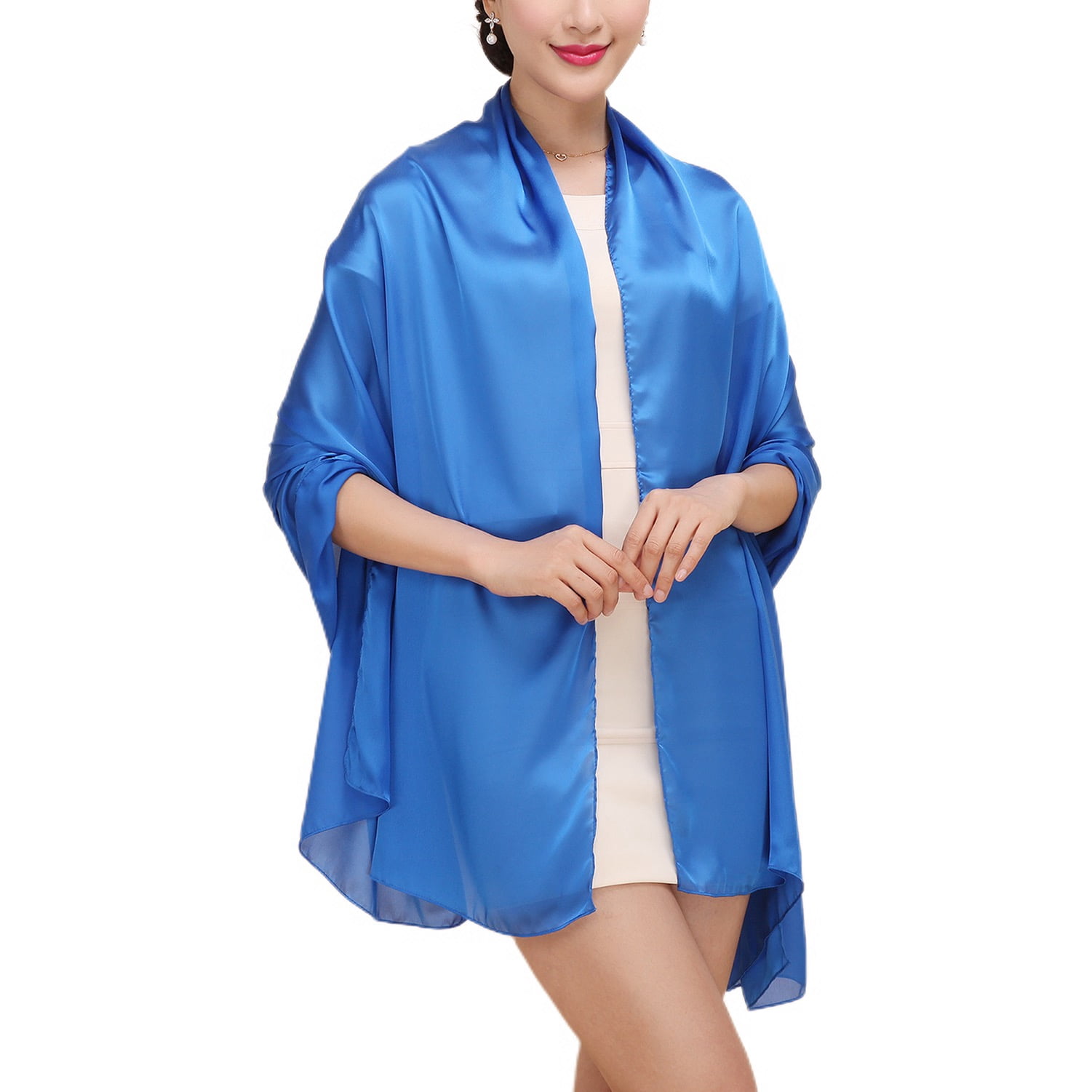 SWSMCLT Women's Scarf Warp Fashion Lightweight Thin Chiffon Pashmina ...