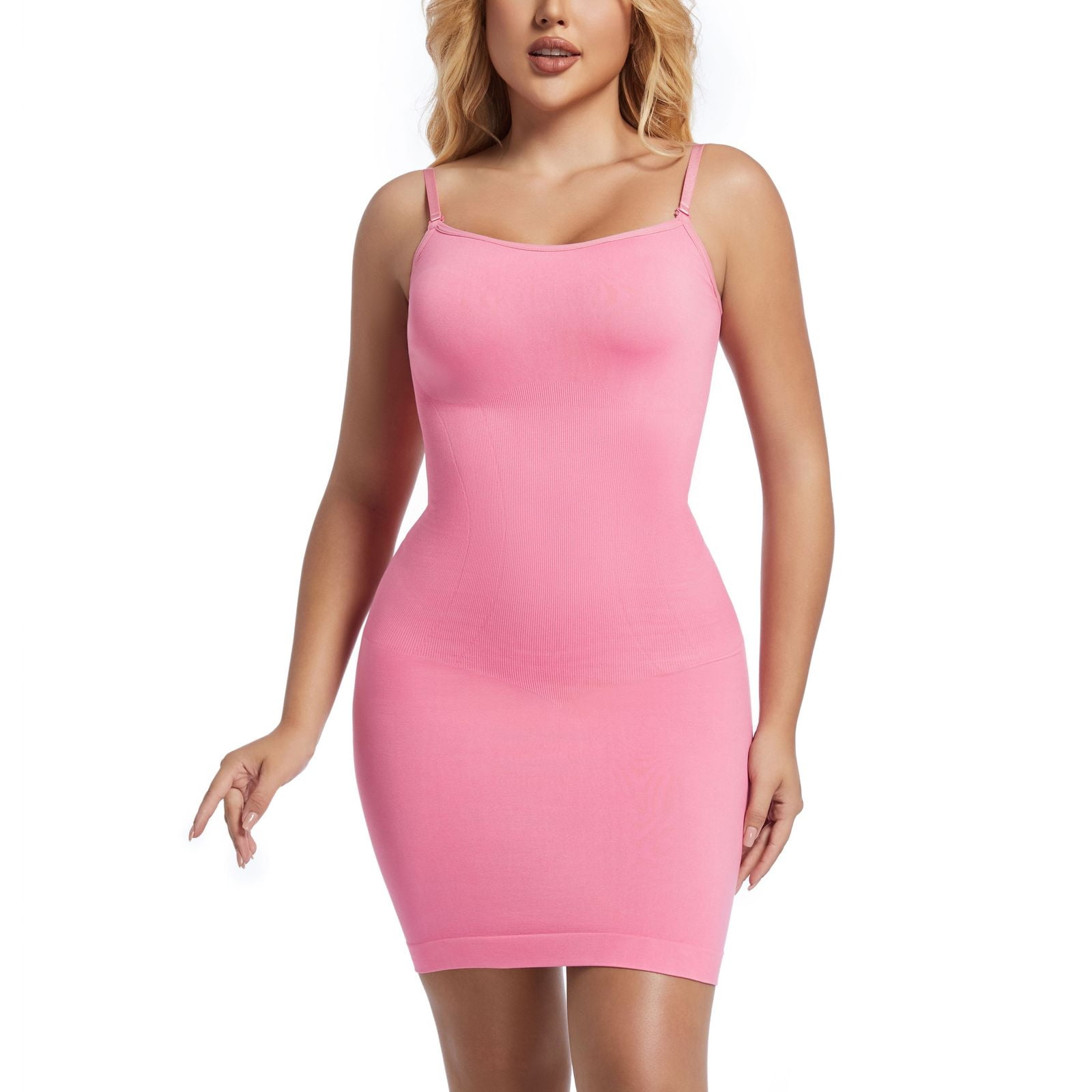 SWSMCLT Women's Shapewear Full Slip Tummy Control Summer Bodycon ...