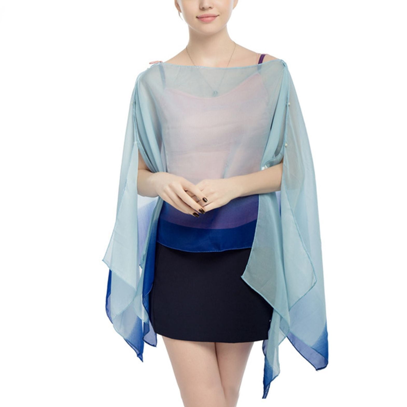 SWSMCLT Women's Sheer Cover Up Beach V Neck Lightweight Summer Bathing ...