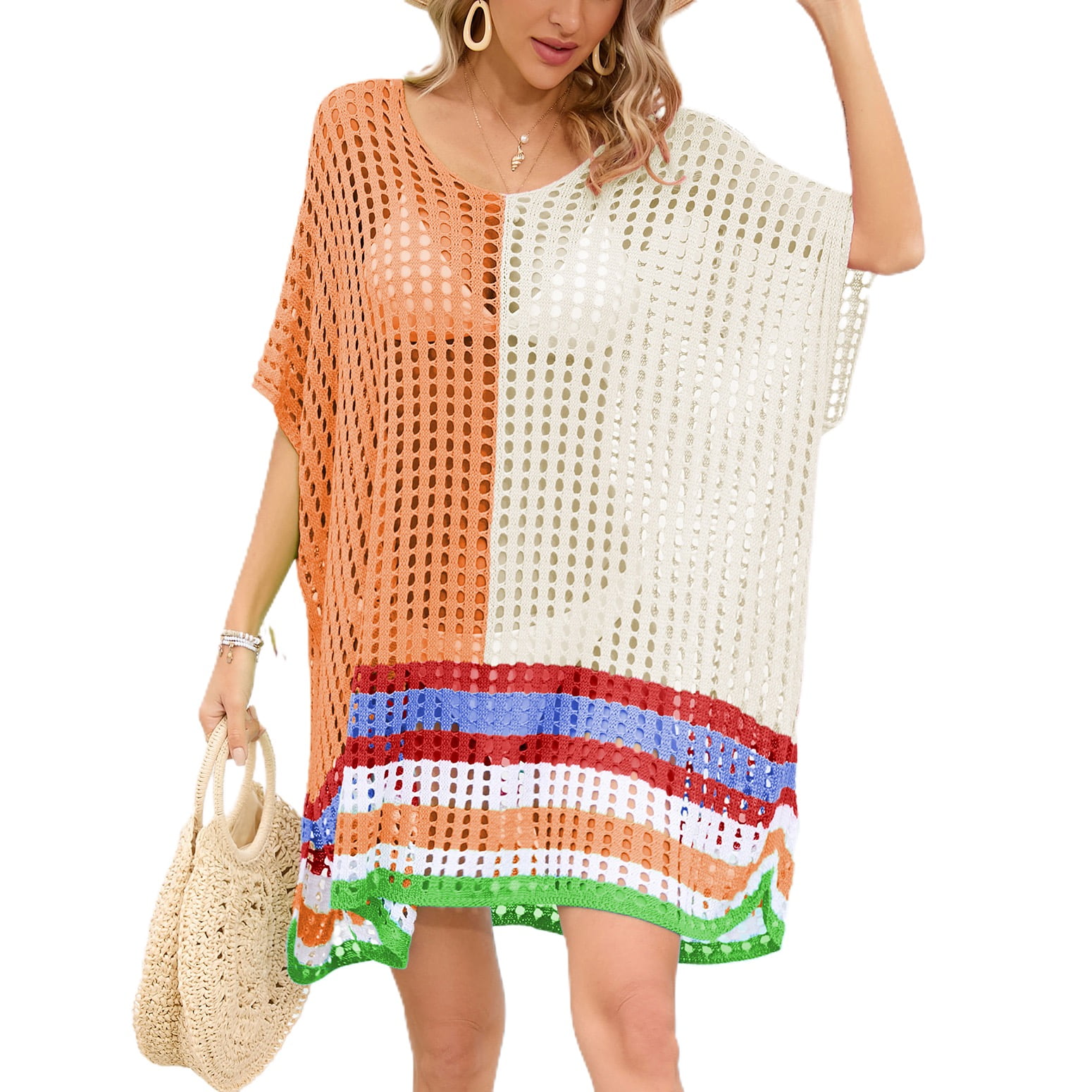 SWSMCLT Women's Sheer Cover Up Light Cover Up Dress Sexy Travel Summer ...