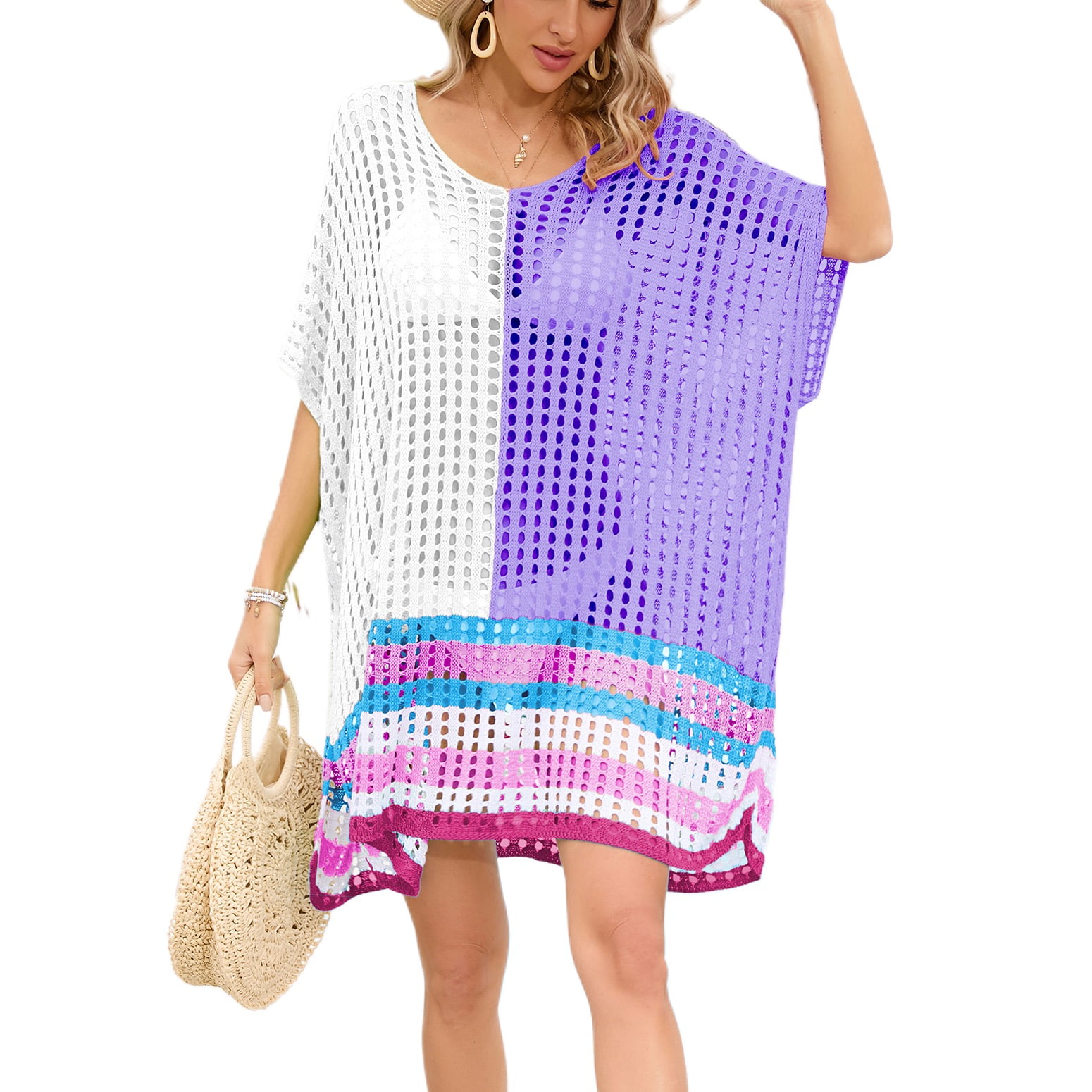 SWSMCLT Women's Sheer Cover Up Light Cover Up Dress Sexy Travel Summer ...