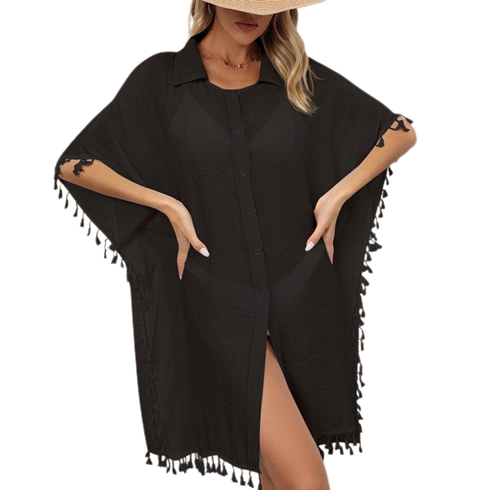 SWSMCLT Women's Sheer Cover Up Summer Fall Sun Protection Travel ...