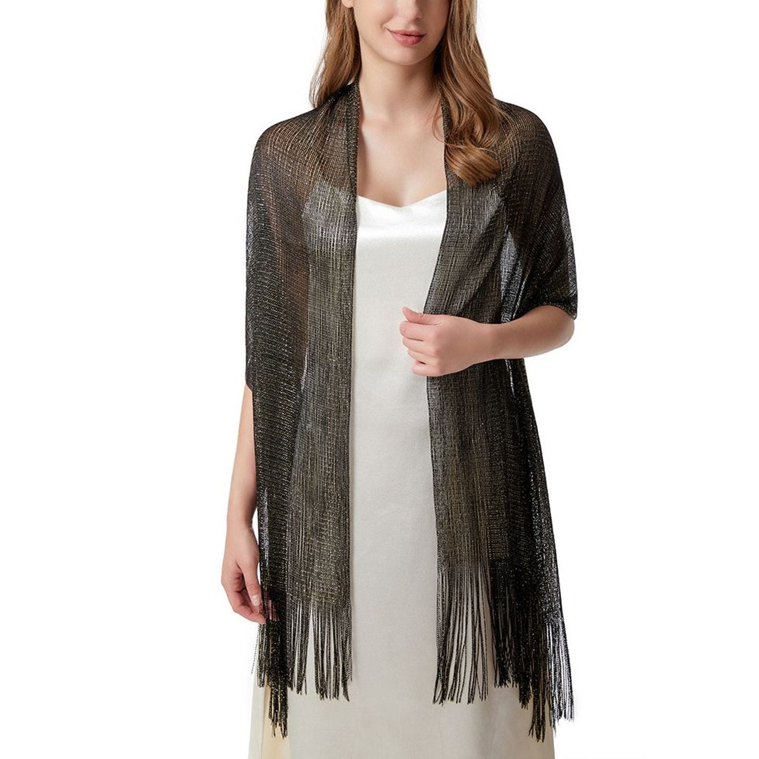 SWSMCLT Women's Sheer Scarf Long Cape Fall Sun Protection Scarves Soft ...