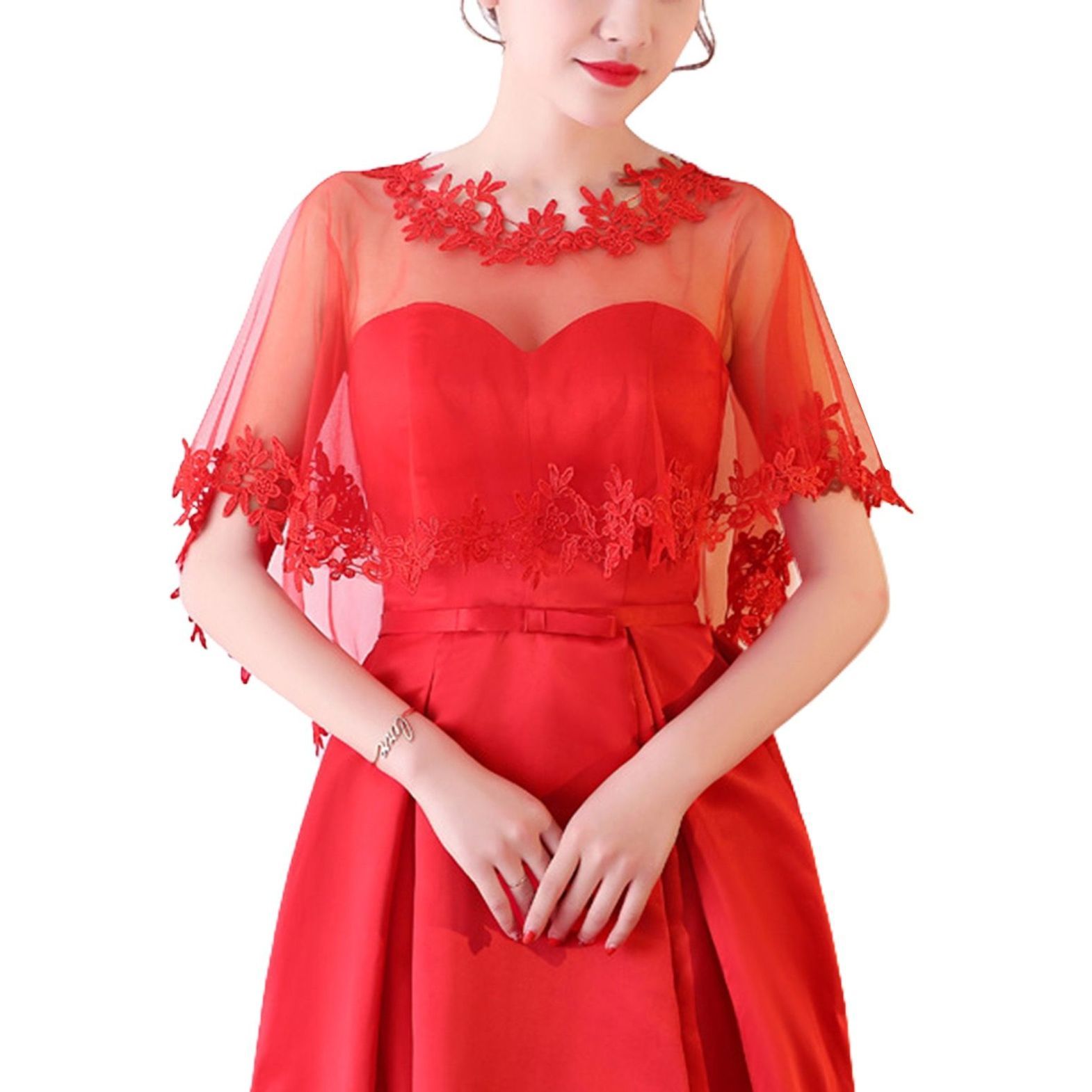 SWSMCLT Women's Sheer Shrug Lace Bolero Mesh Fall Embroidered Thin ...
