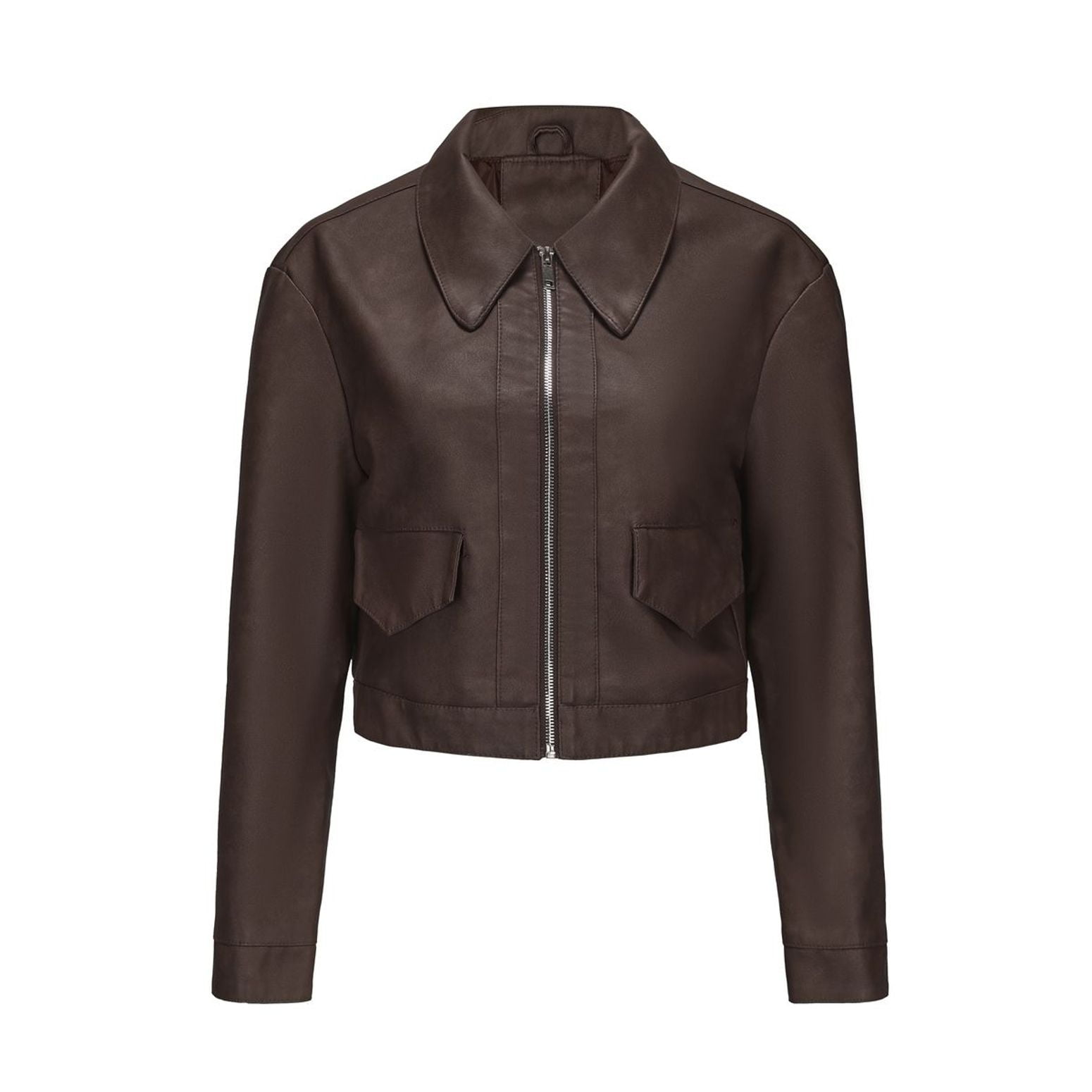 SWSMCLT Women's Short Moto Jacket Collared Slim Fit Crop Jackets Zip Up ...