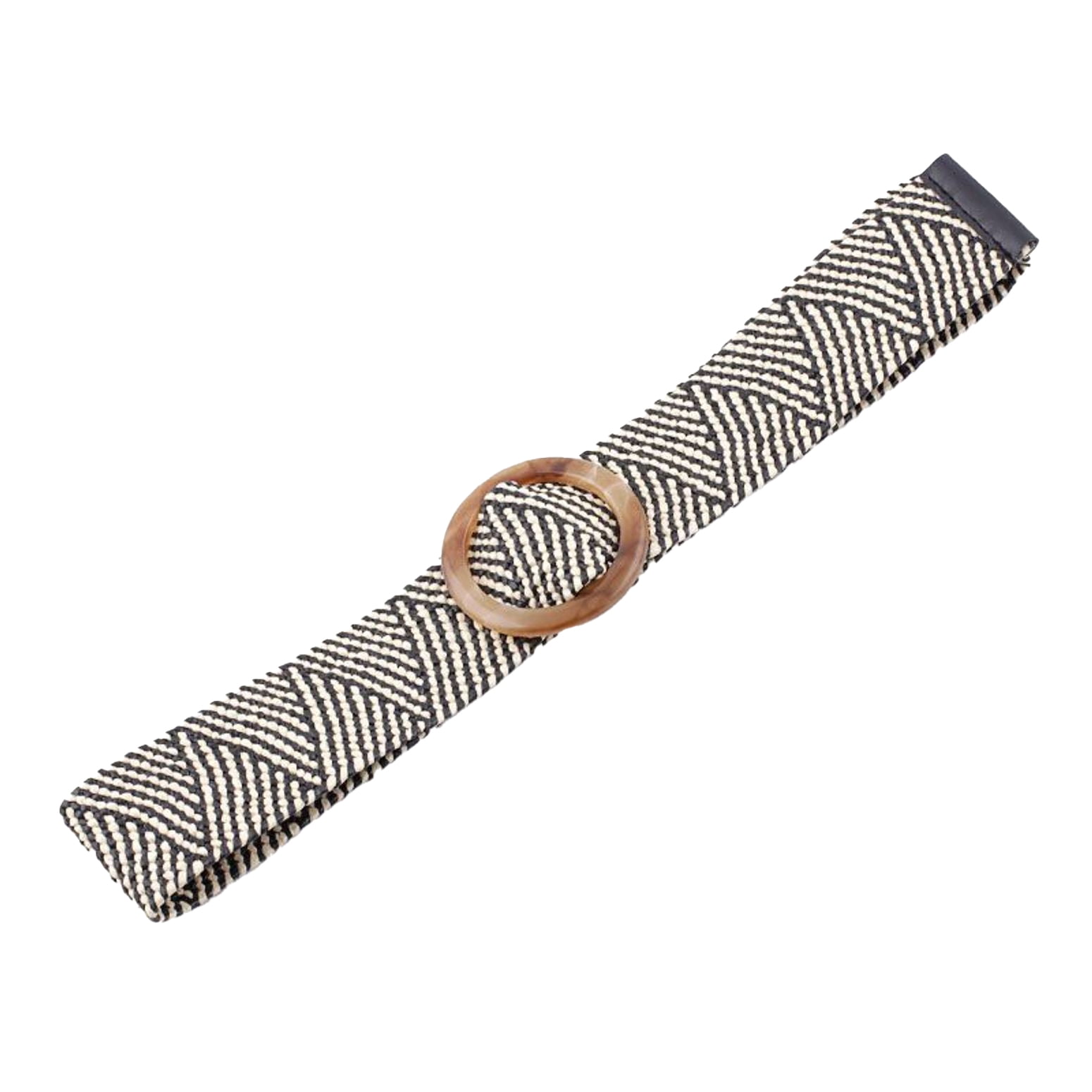 SWSMCLT Women's Stretch Holeless Braided Belt Flexible Rattan Belt for ...