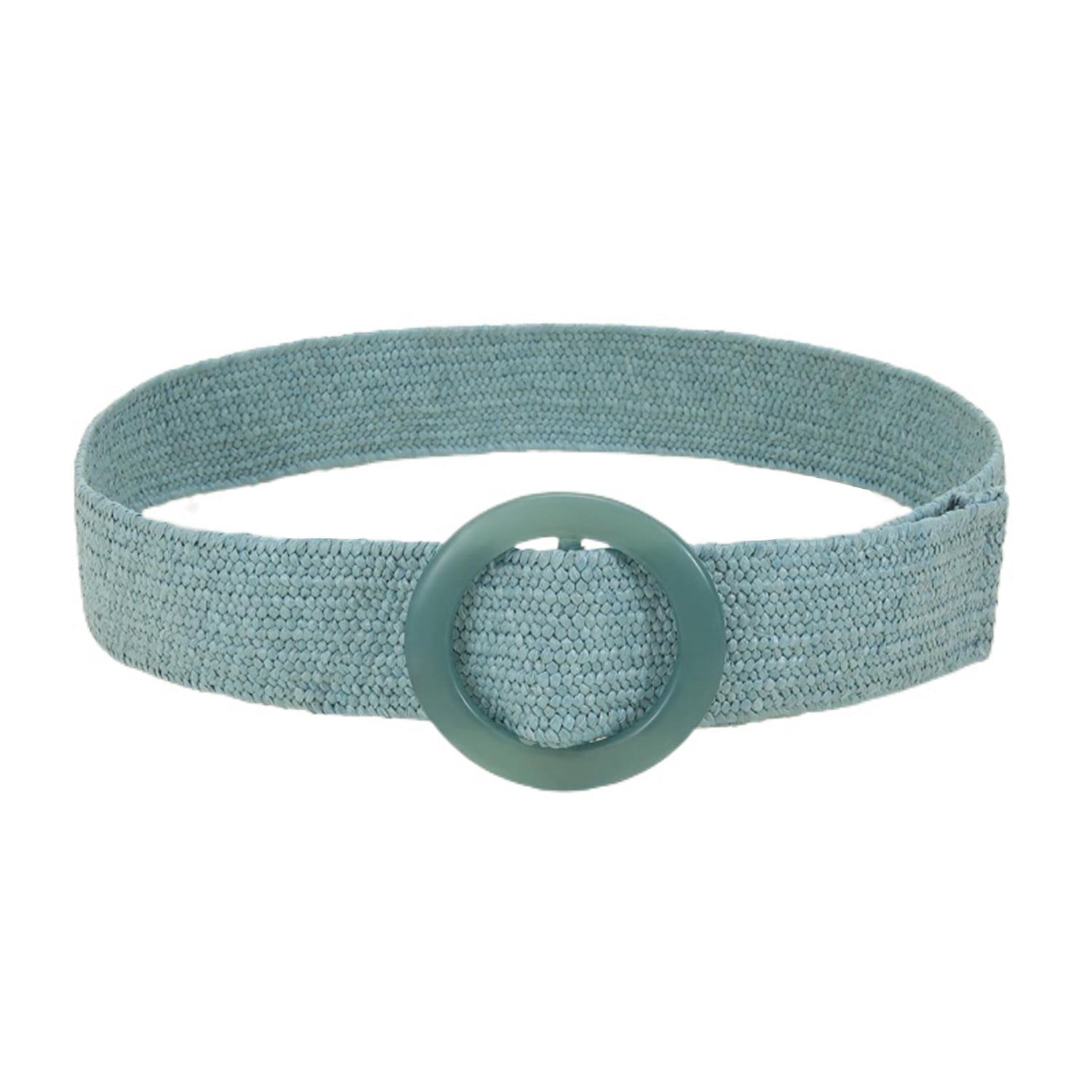 SWSMCLT Women's Stretch Rattan Webbing Belt Elastic Braided Web Belt ...