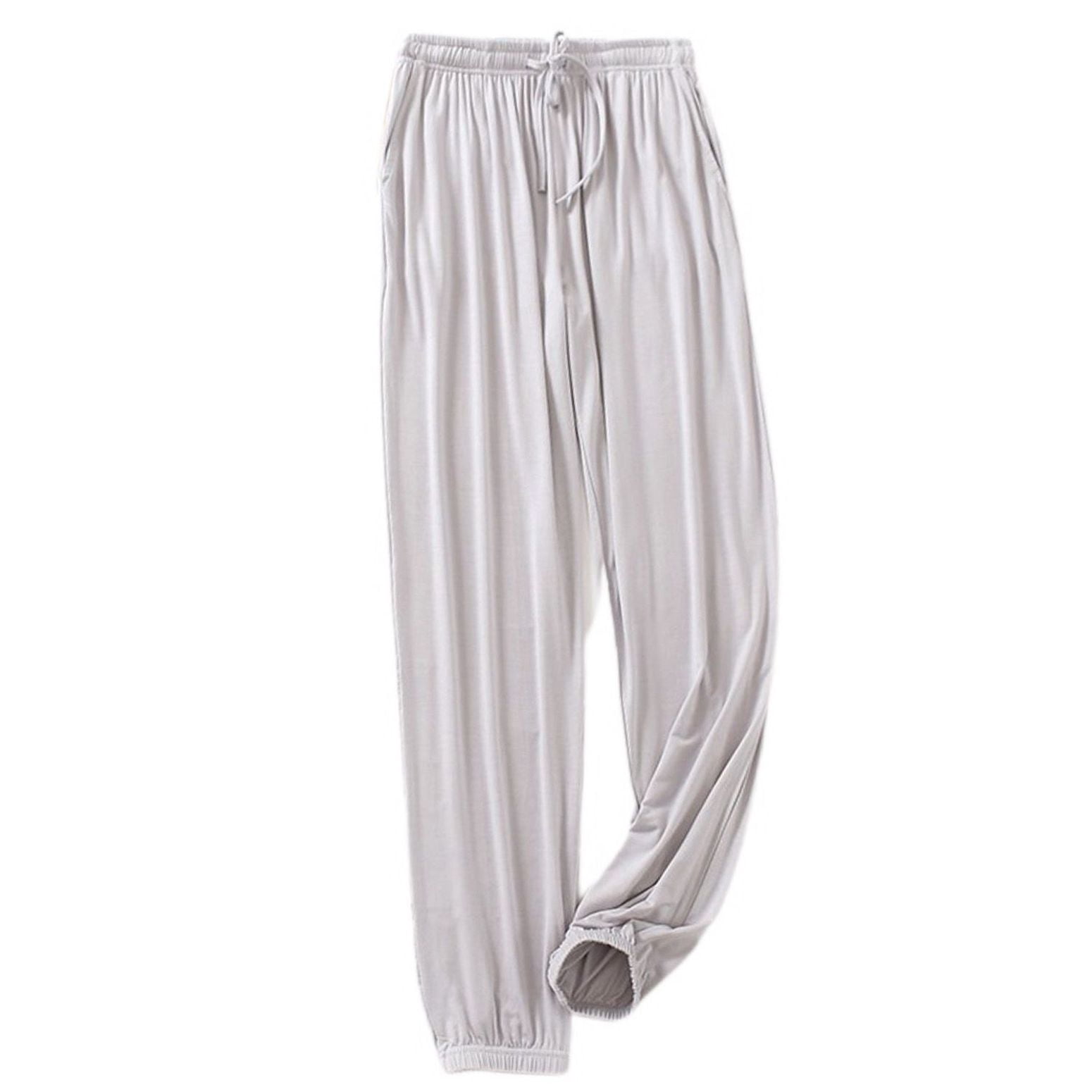 SWSMCLT Women's Summer Pajama Pants Stretch Sleeping Capris Cool Baggy ...