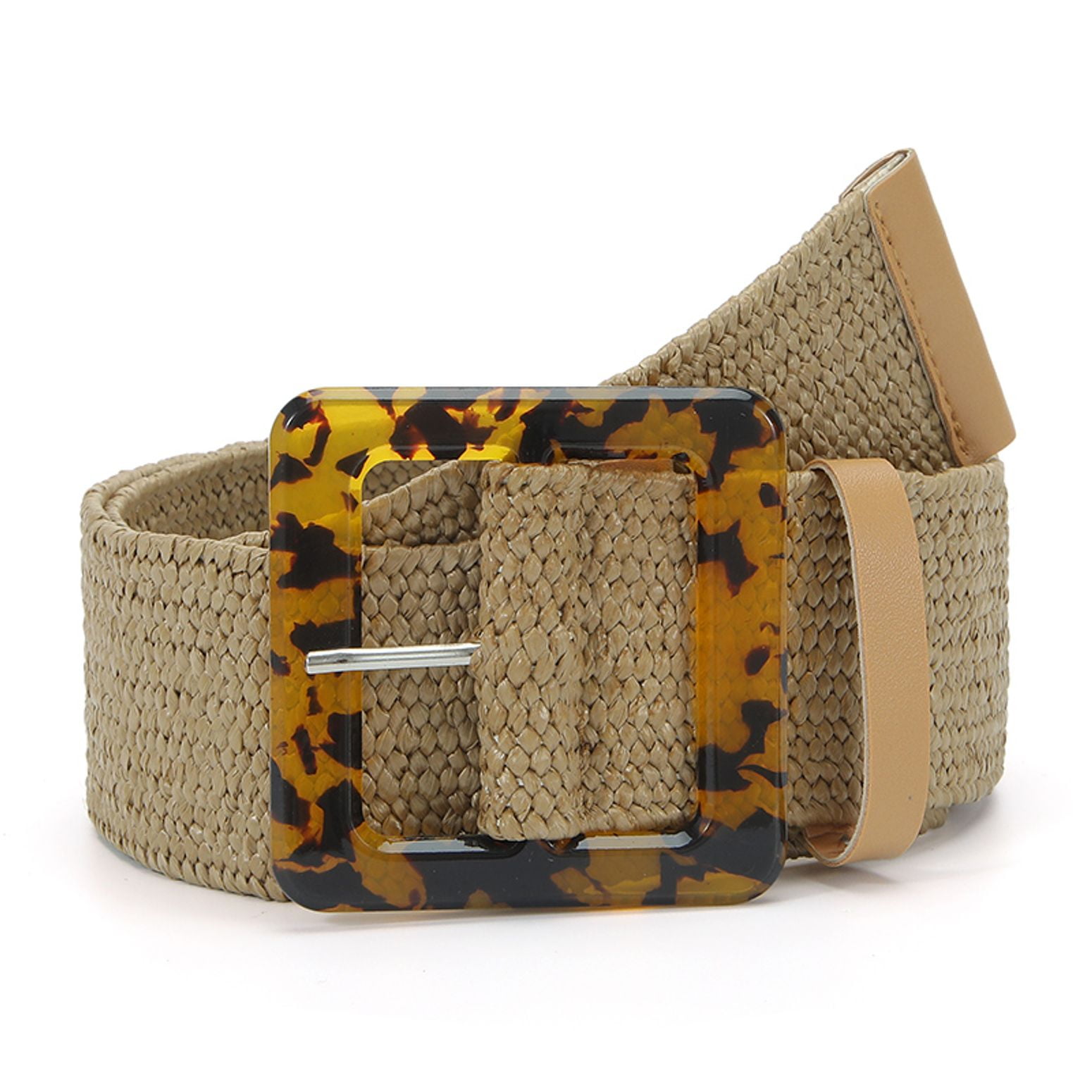 SWSMCLT Women's Web Belt Fashion Braided Braided Belt Buckle Thick ...