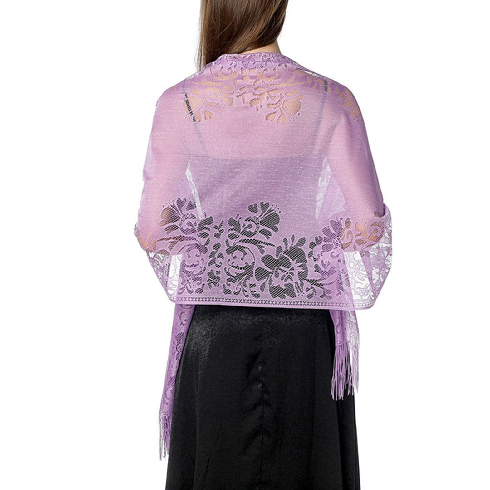 SWSMCLT Women's Wedding Pashmina Spring Pashmina Elegant Shawls And ...