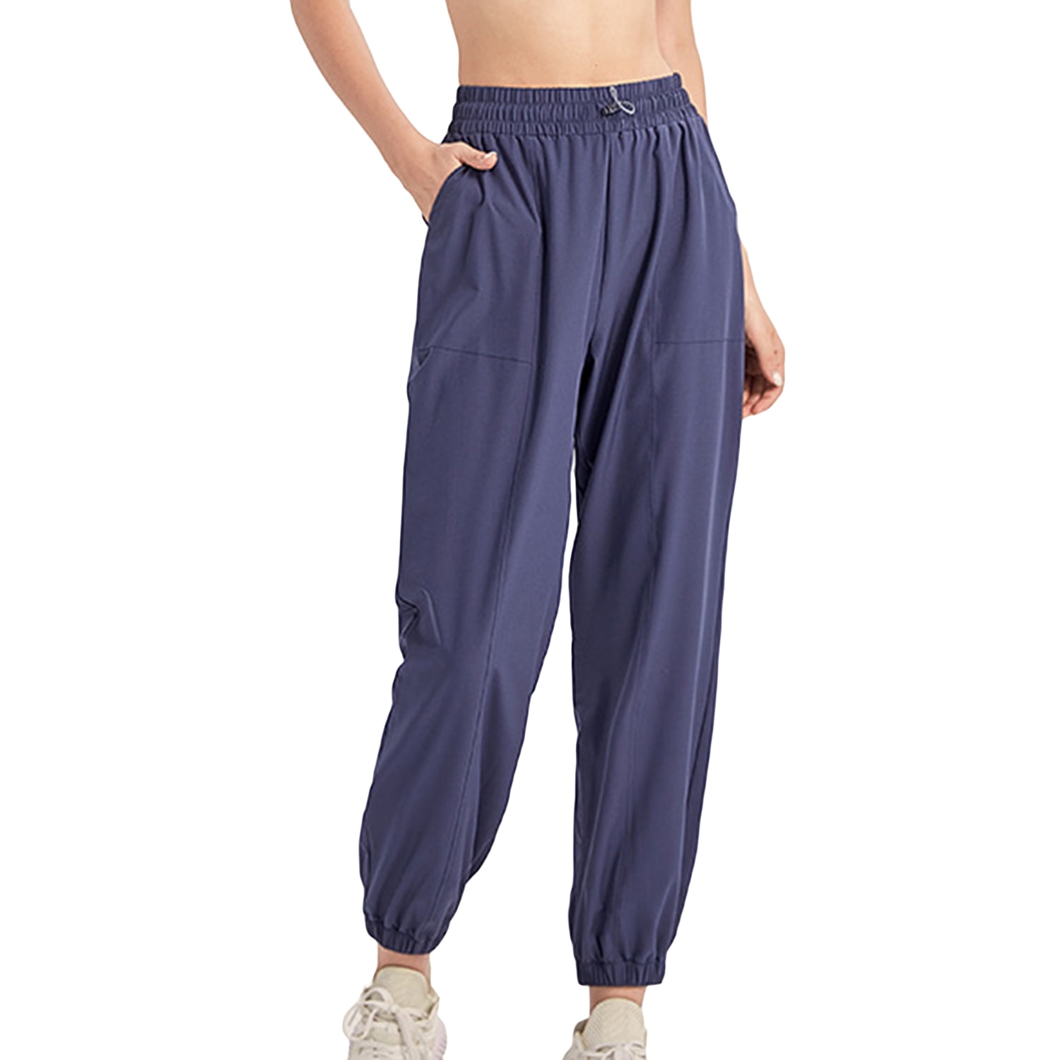 SWSMCLT Women's Workout Jogging Quick Dry Mid Rise Ankle Pants Fall ...