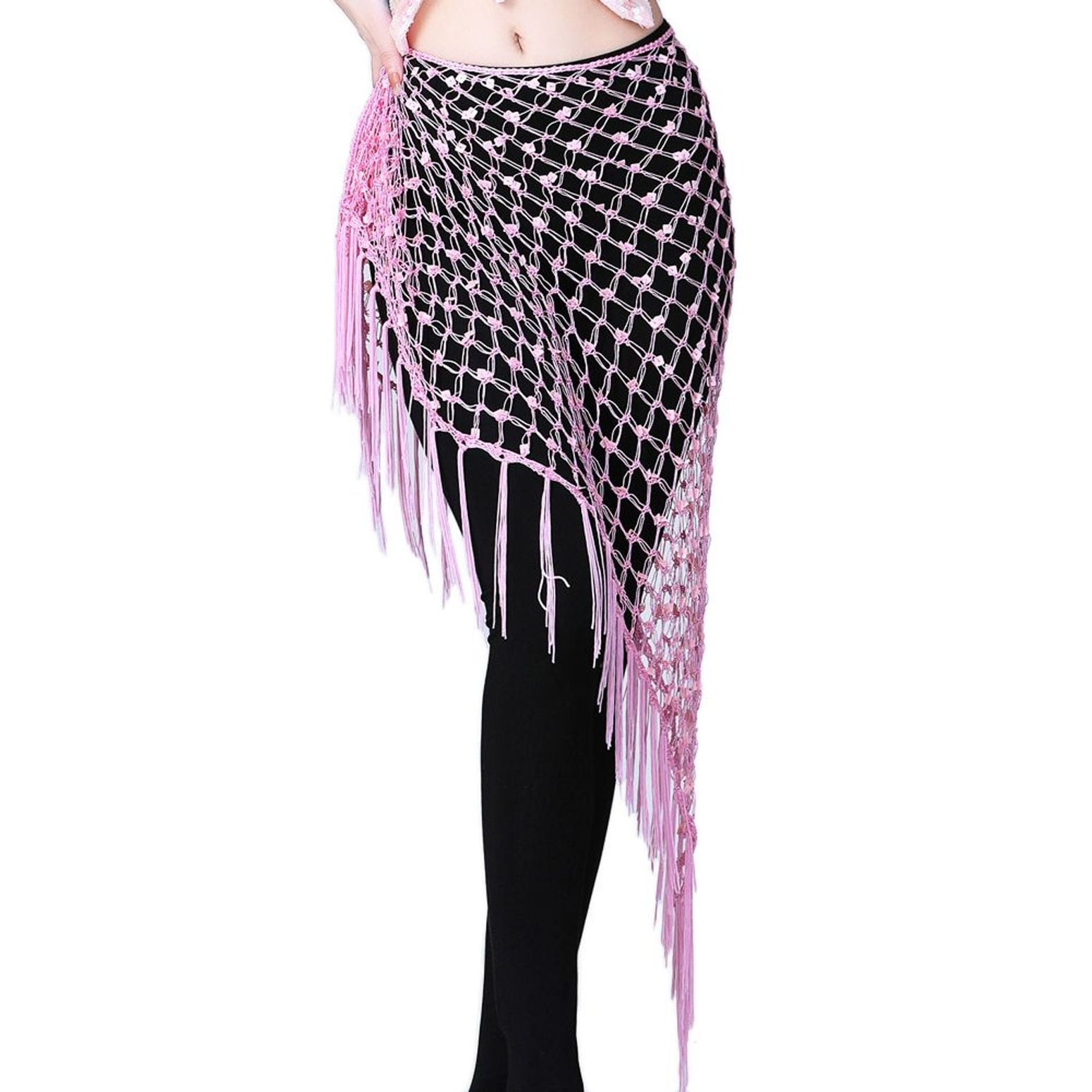 Swsmclt Womens Wrap Skirt Sarong Sexy Crochet Cover Up Acting Danc Metallic Net Swimsuit