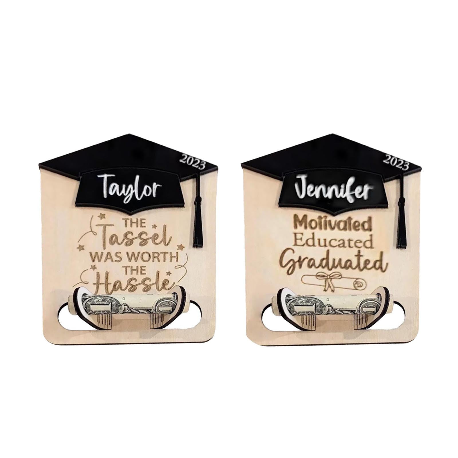 SWSUSN 2023 Wooden Graduation Wallet Gives Her Graduation Gift Wooden ...